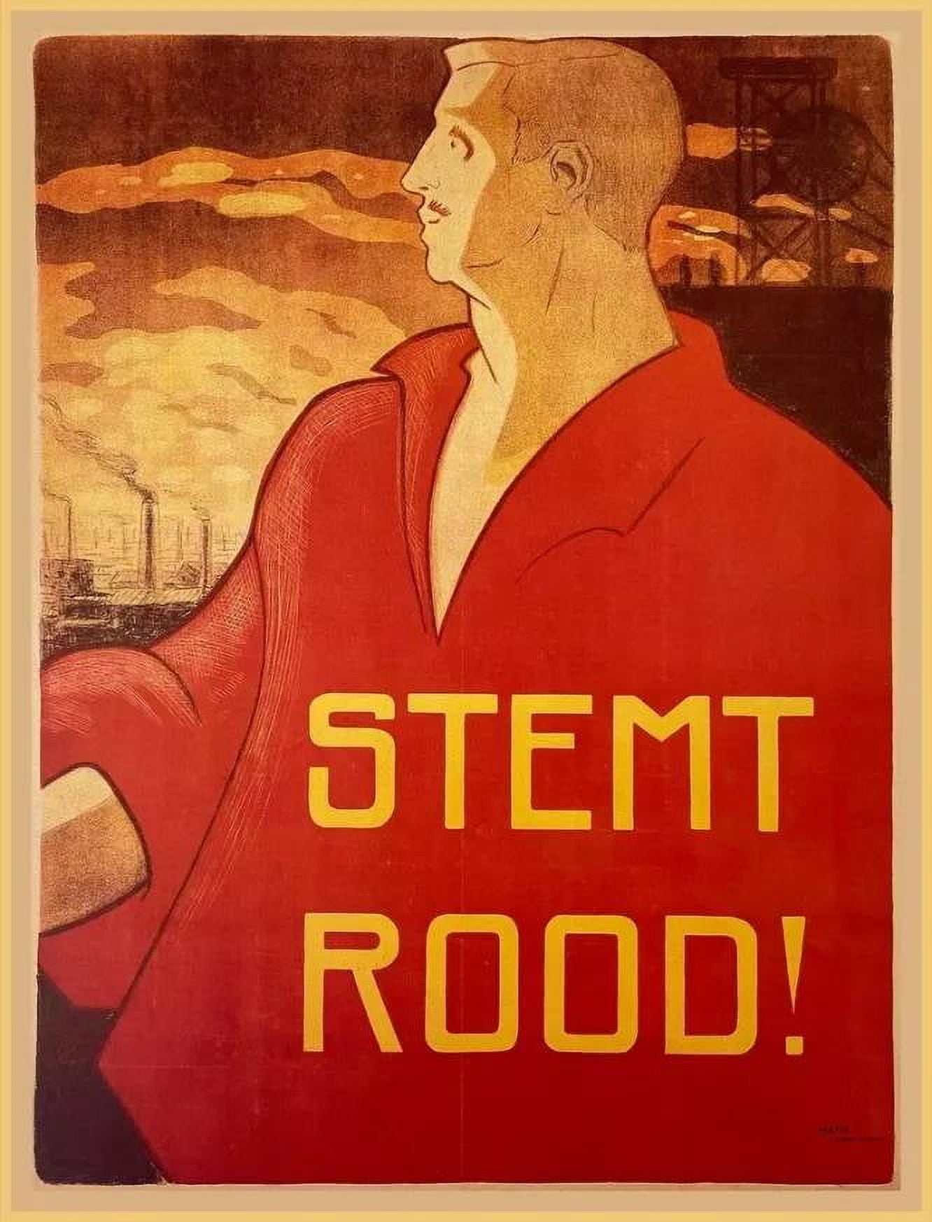.Decor Poster.Room wall art home interior design.Vote Red.Political ...