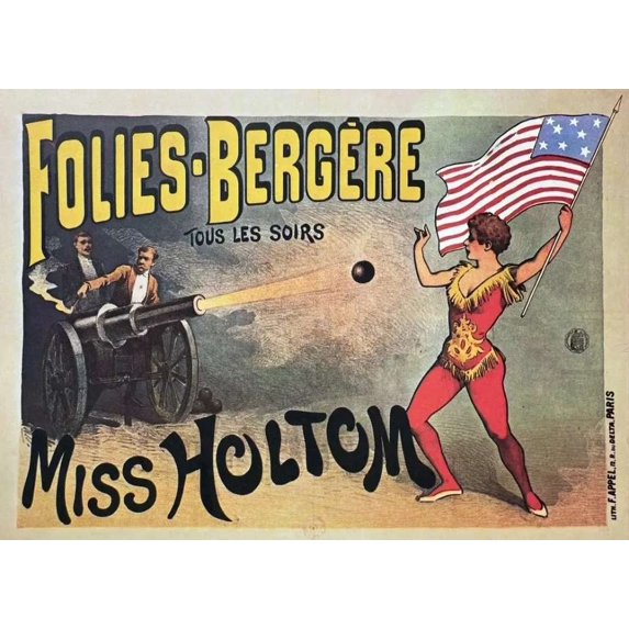 .Decor Poster.Room wall art interior design.Miss.Holtom circus American ...