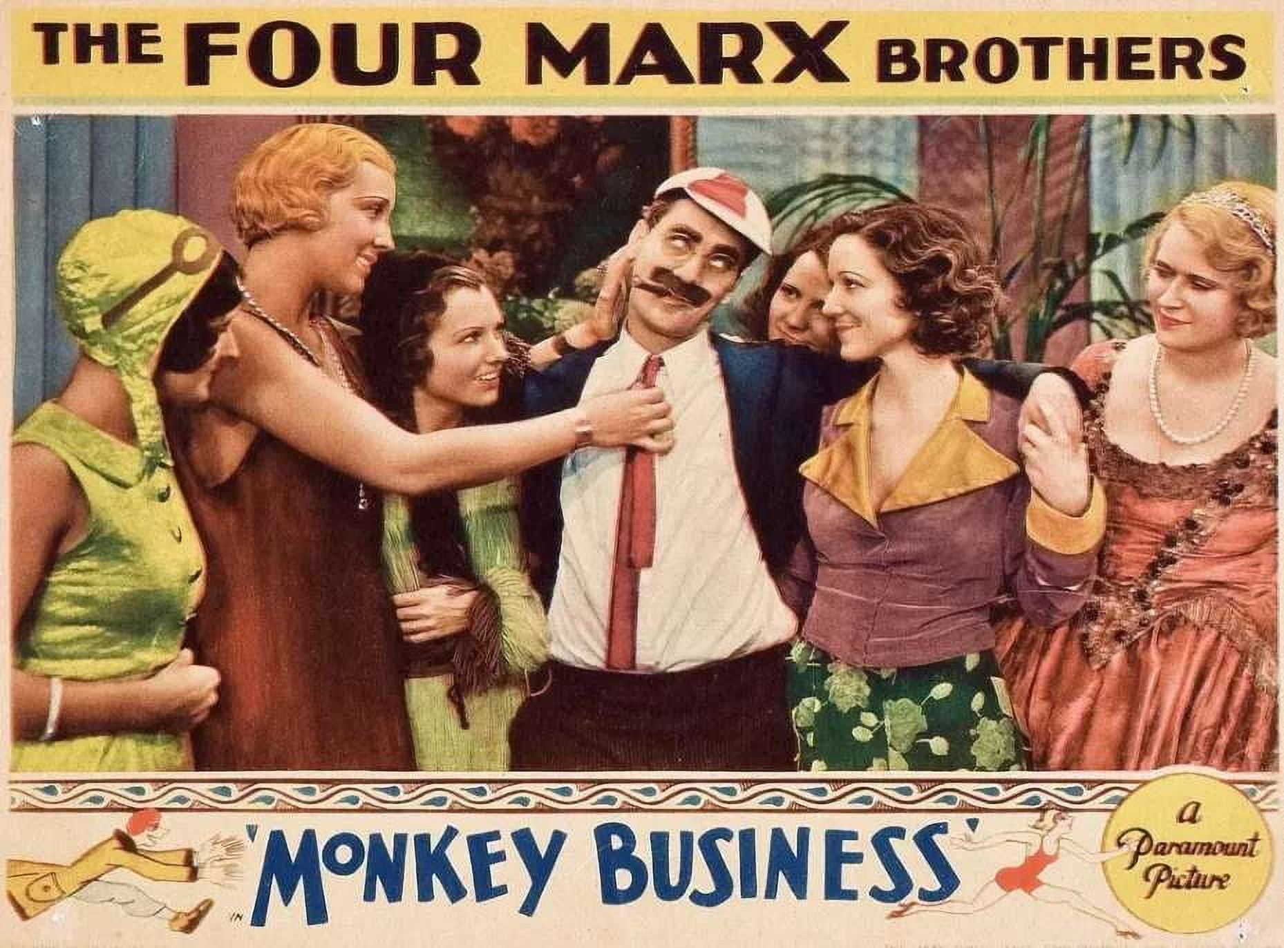 .Decor Poster.Room wall home art design.Max Brothers movie Monkey ...