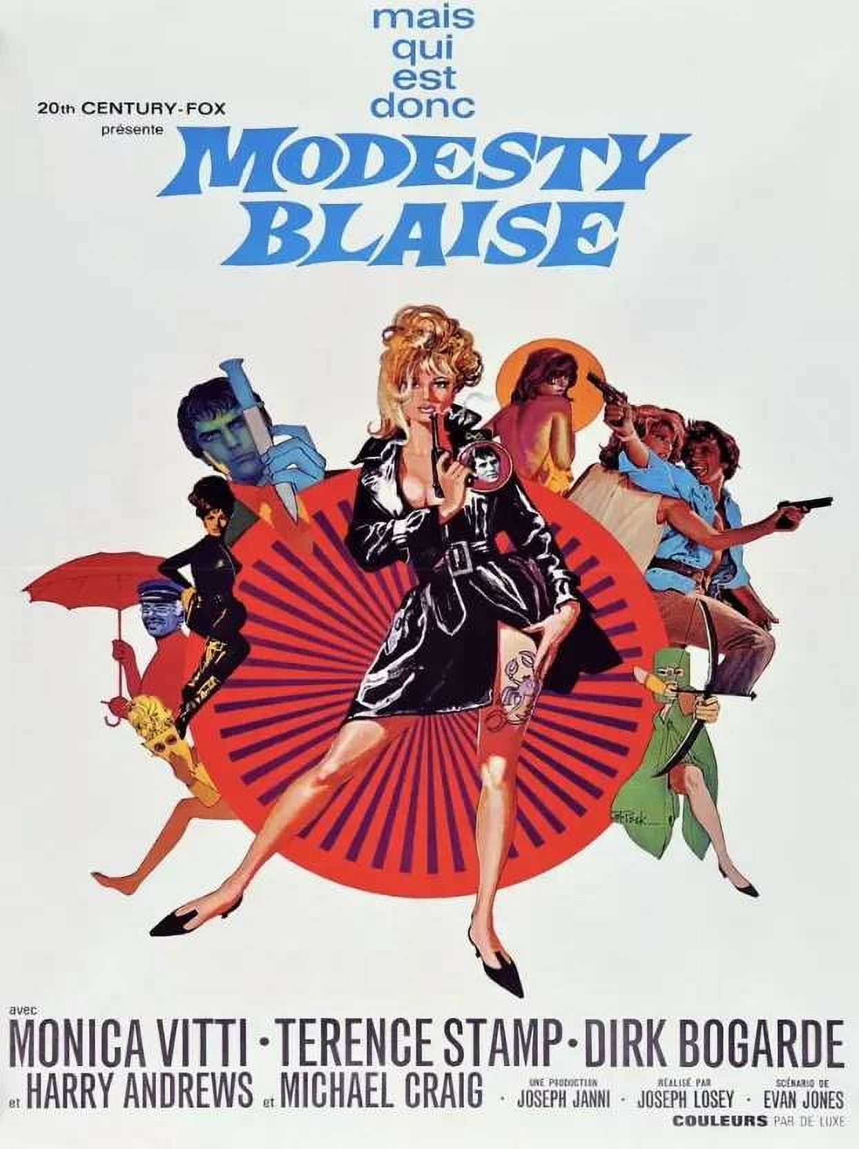 .Decor Poster.Room wall home art design.Modesty Blaise French retro ...