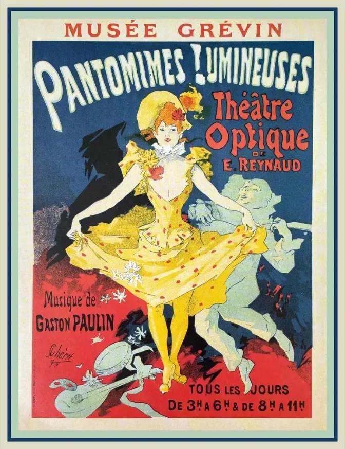 .Decor Poster.Room wall interior art design.French Pantomime theater ...