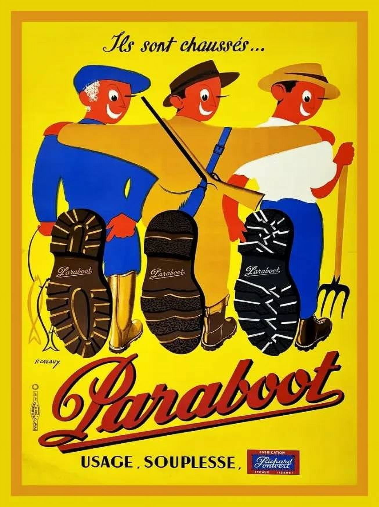 .Decor Poster..Vintage Interior wall design.Fench shoe store ad.Retro ...