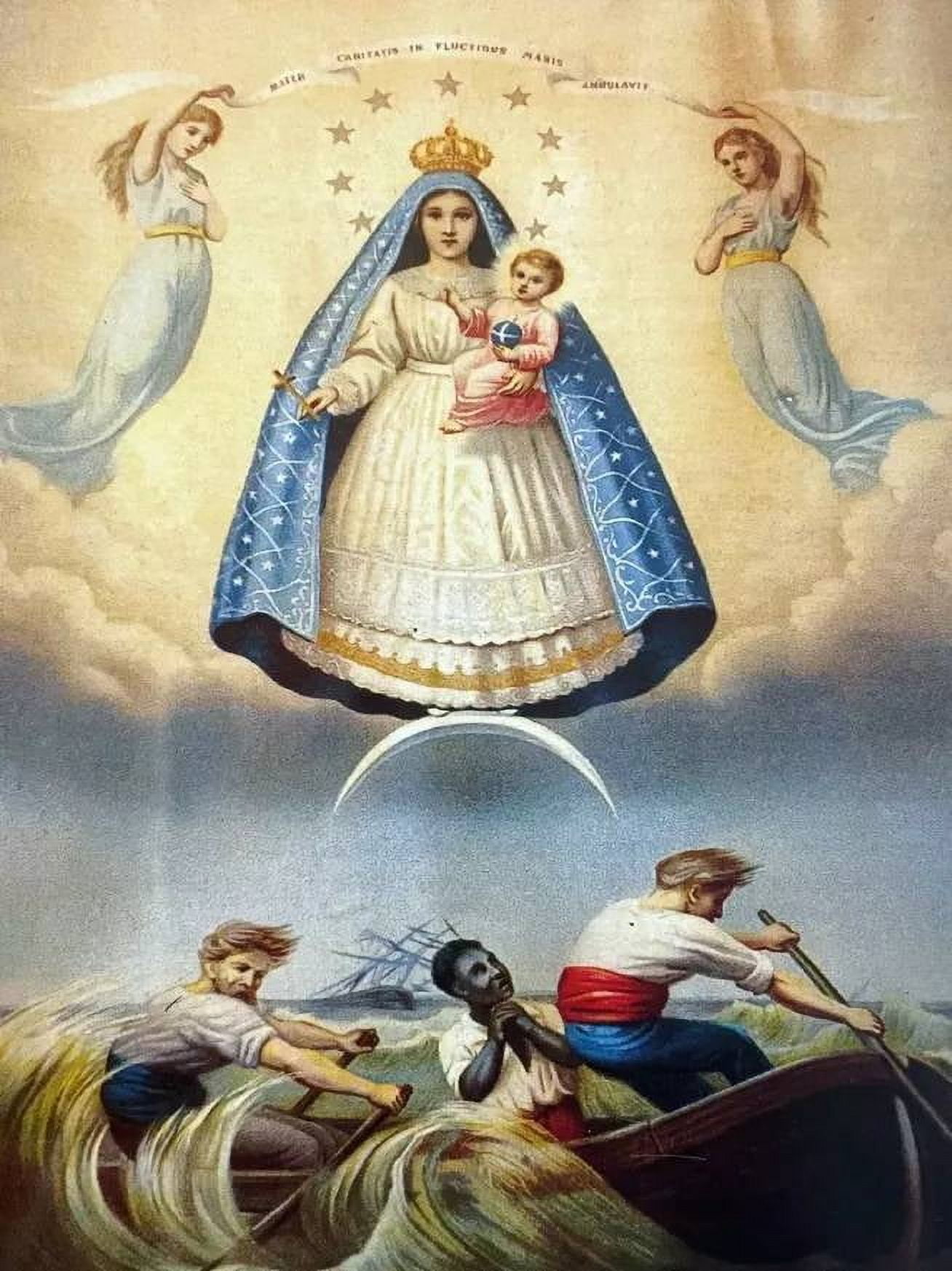 .Decor Poster.Vintage Interior wall design.Virgen Caridad Cobre Cuba ...