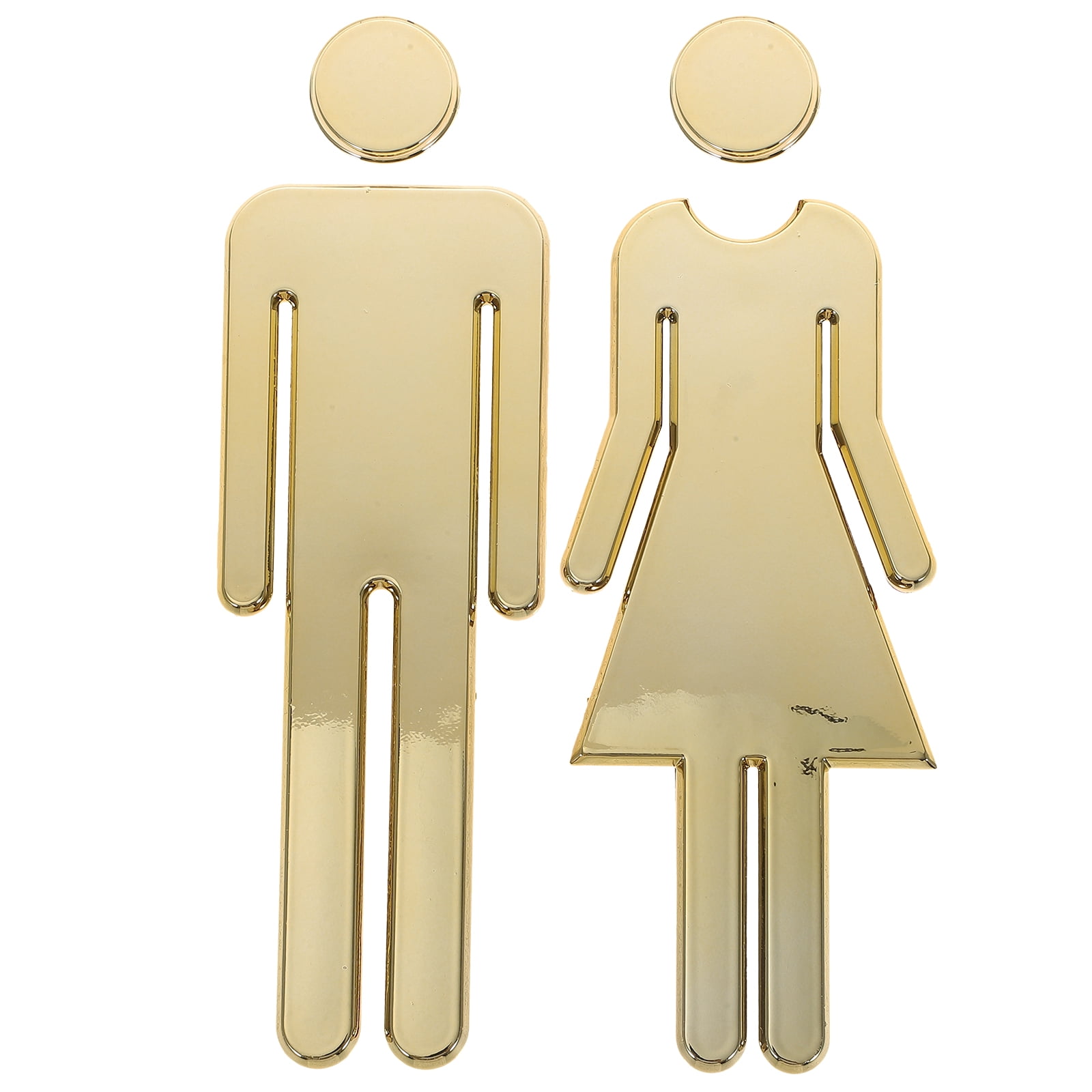 HOMEMAXS 1 Pair Men Women Restroom Identification Signs Bathroom Signs ...