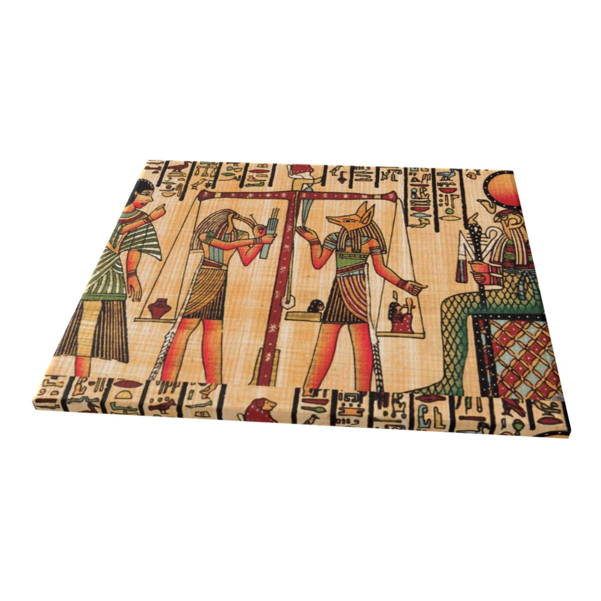Decor Retro Antique Egyptian Papyrus Wall Decor Bathroom Canvas ...