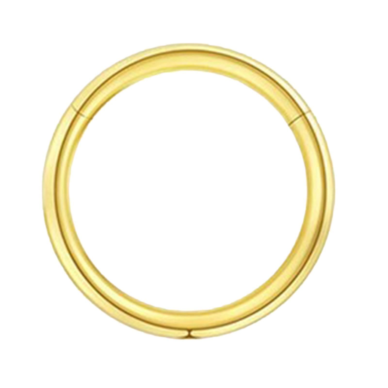 Decor Rings For Women Seamless Hinged Segment Sleeper Clicker Ring Hoop ...