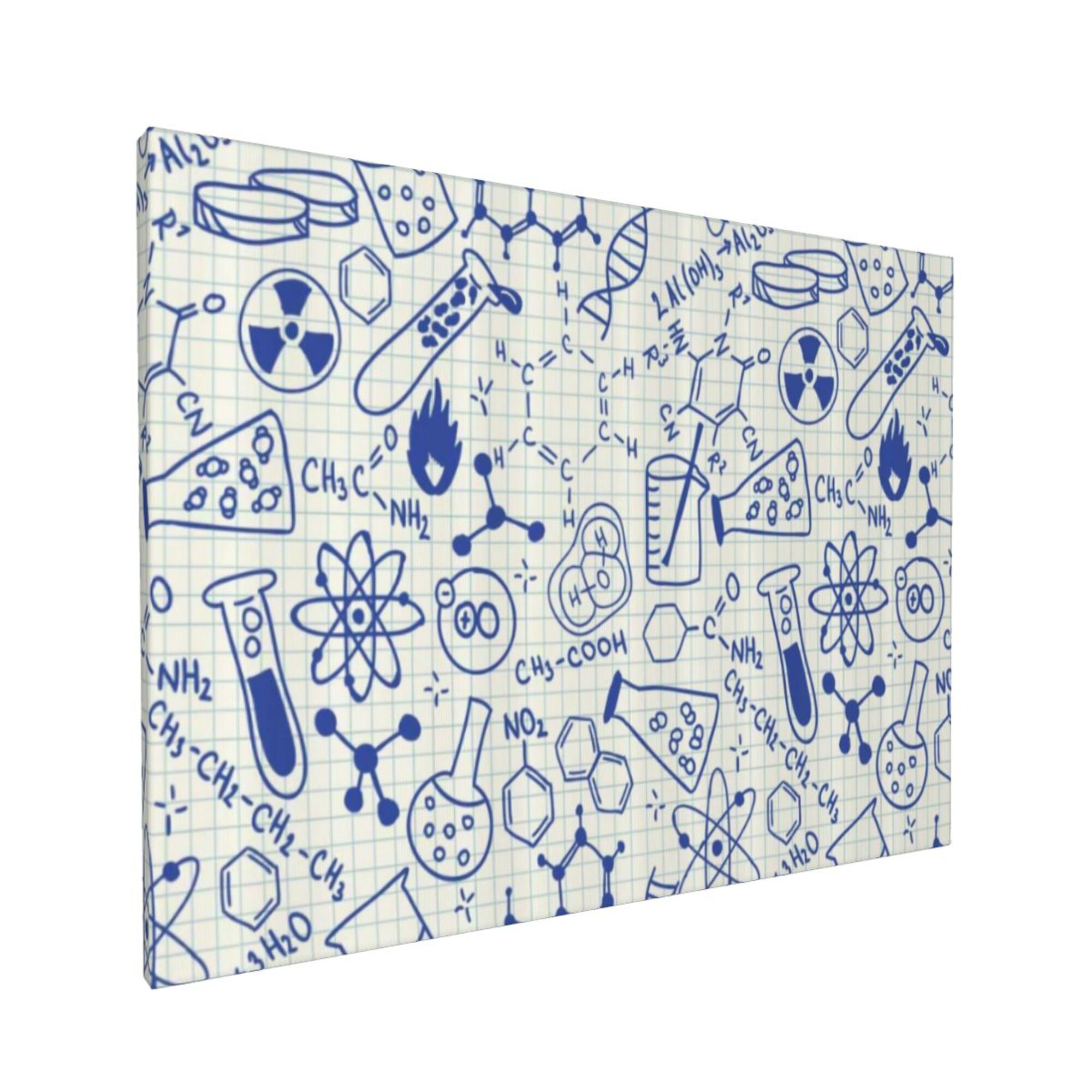 Decor Science Chemistry Geometry Mathematics Wall Decor Bathroom Canvas ...