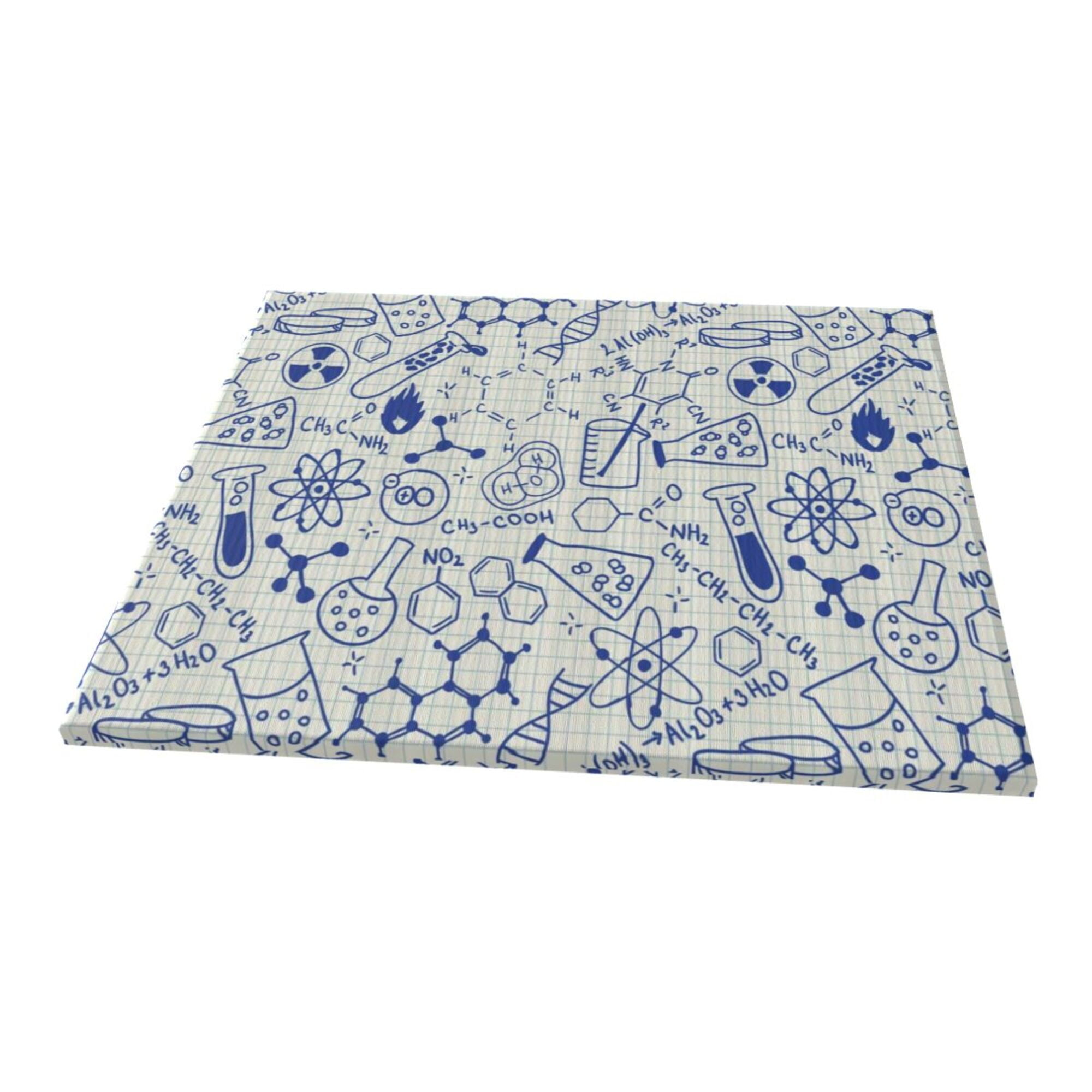 Decor Science Chemistry Geometry Mathematics Wall Decor Bathroom Canvas ...