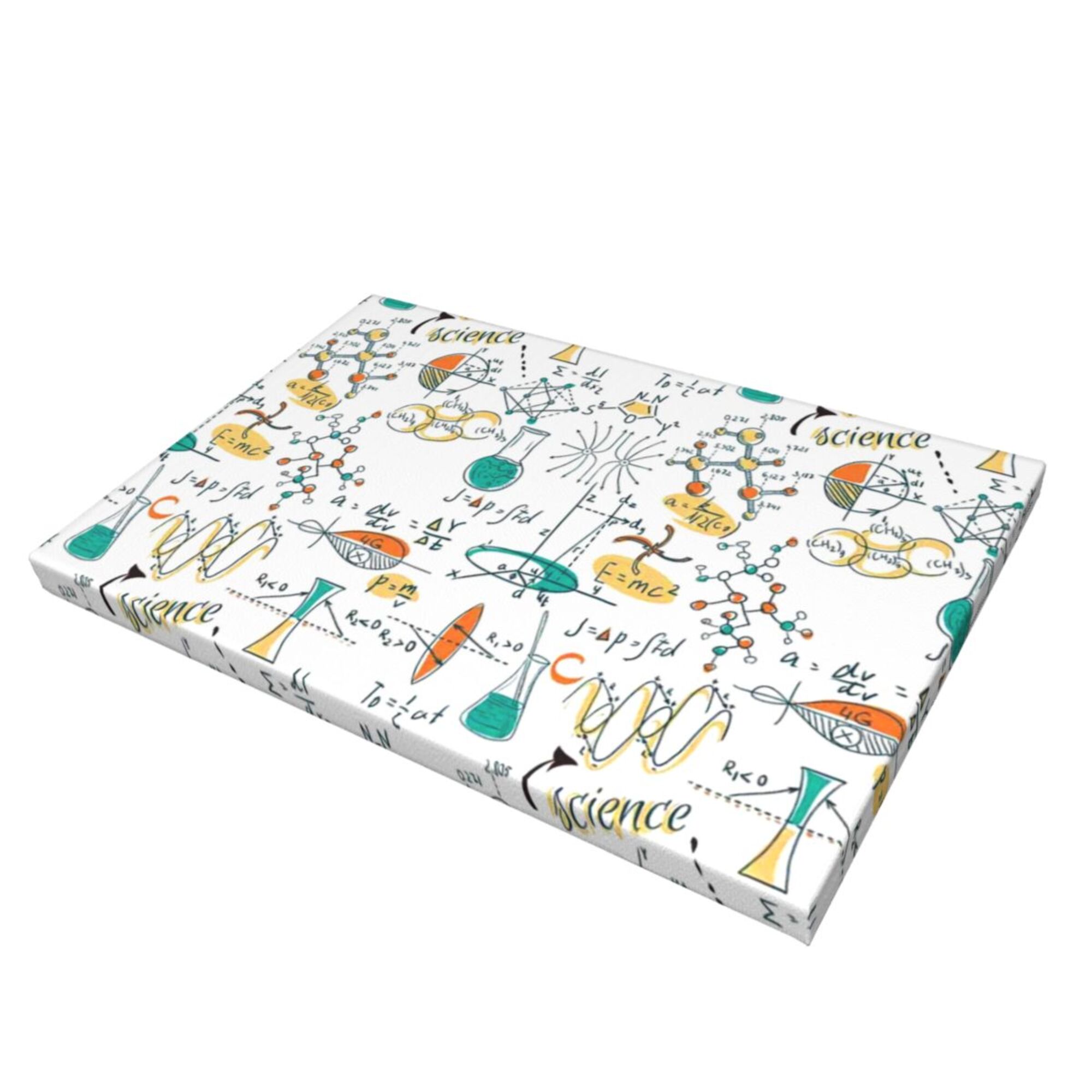 Decor Science Lab Objects Education Themed Drawing Scientific Formulas ...