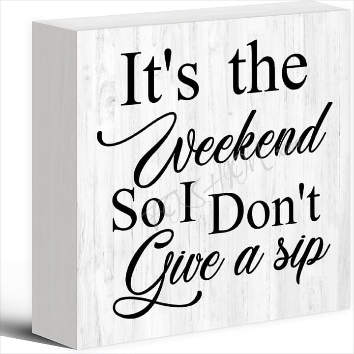 Decor Sign It'S Five O'Clock Somewhere Sign Wood Box Sign Rustic Wooden ...