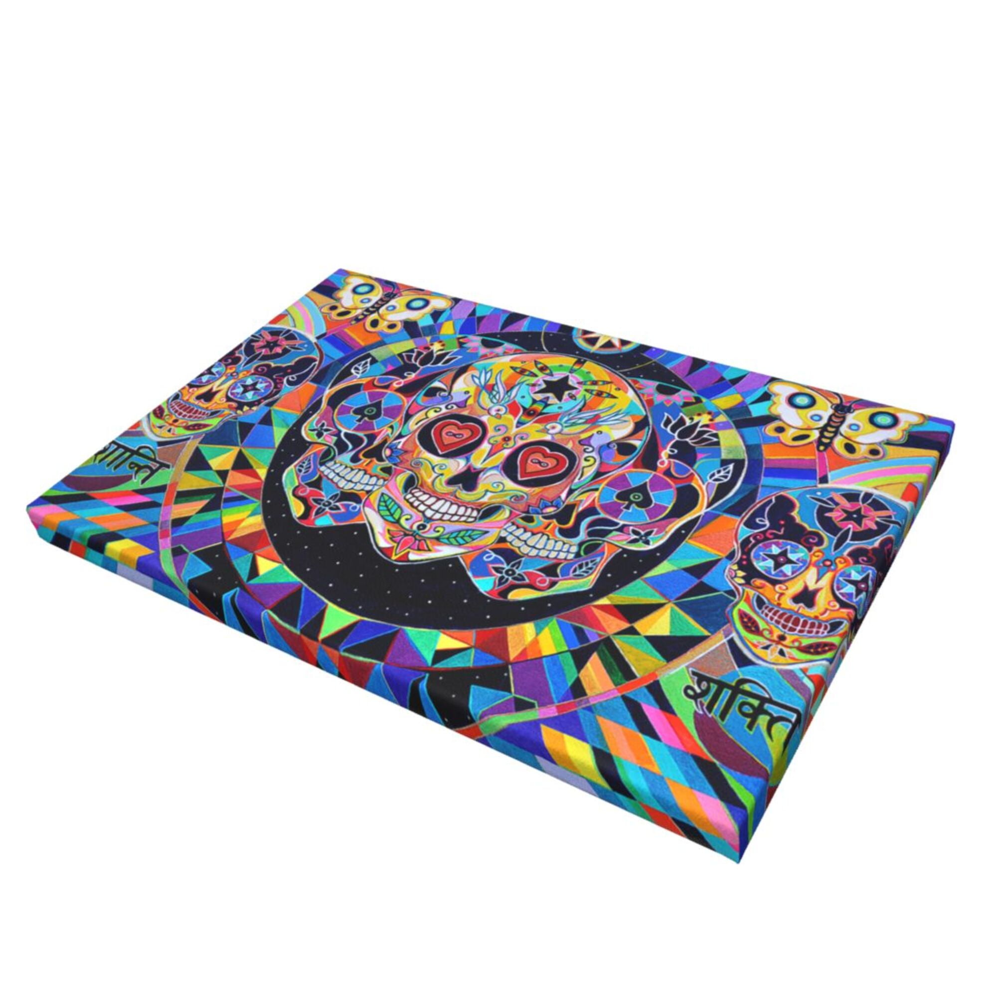 Decor Skull Face Graph Wall Decor Bathroom Canvas Painting Modern ...