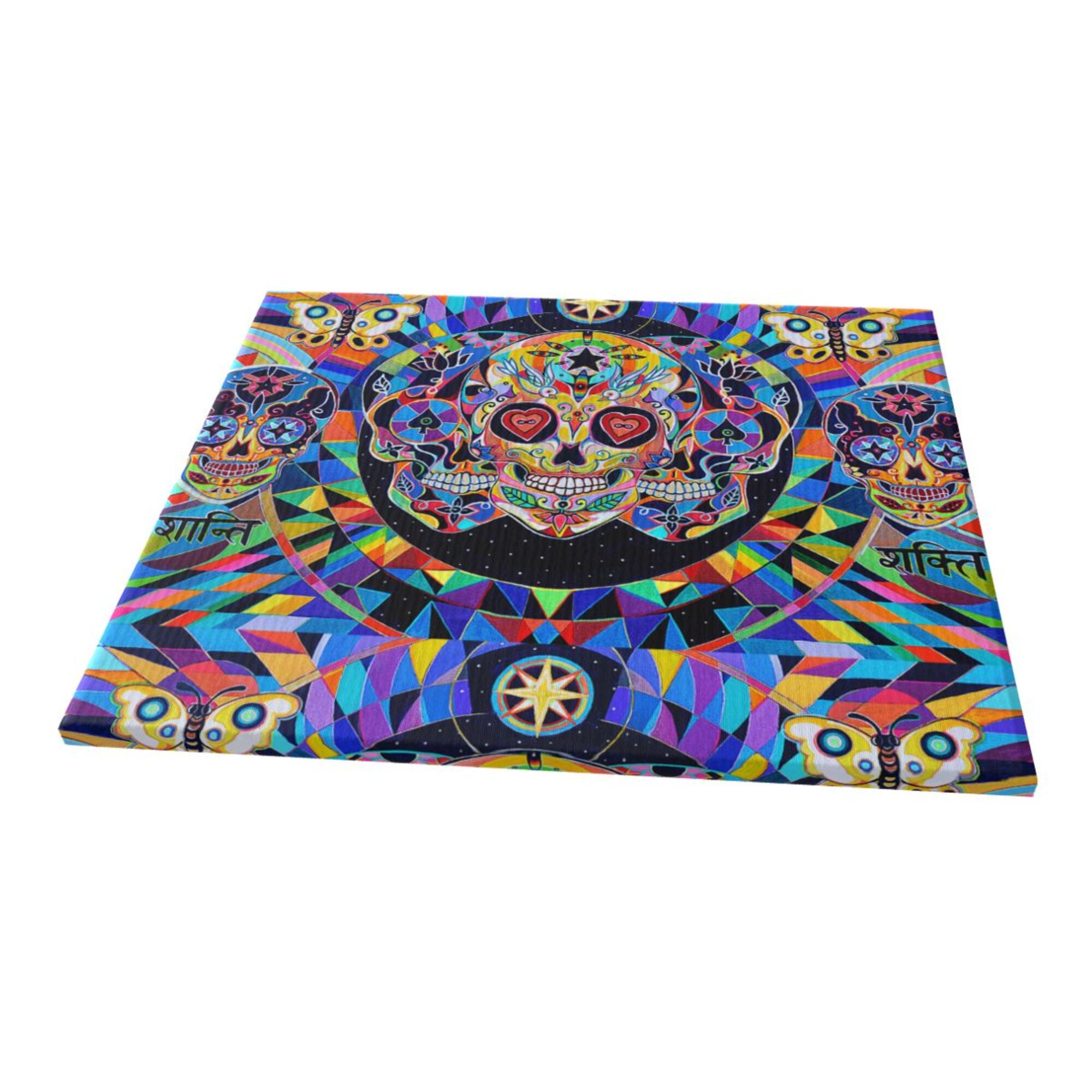 Decor Skull Face Graph Wall Decor Bathroom Canvas Painting Modern ...