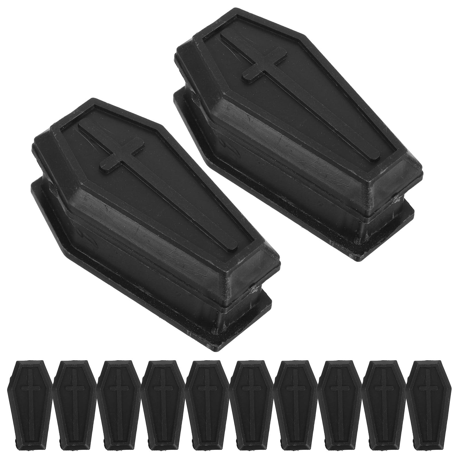 Decor Small Halloween Coffin Box 12Pcs Plastic Coffin Boxes Miniature ...