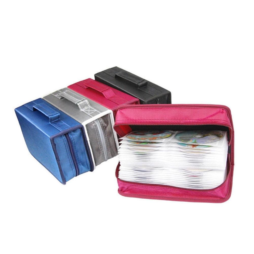 Decor Store 128 Discs DVD CD Holder Zipper Album Storage Case Wallet ...