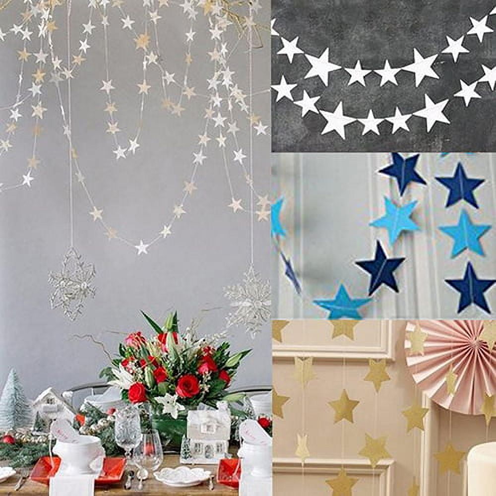 Decor Store 4m Long Star String Paper Garland for Wedding Birthday ...