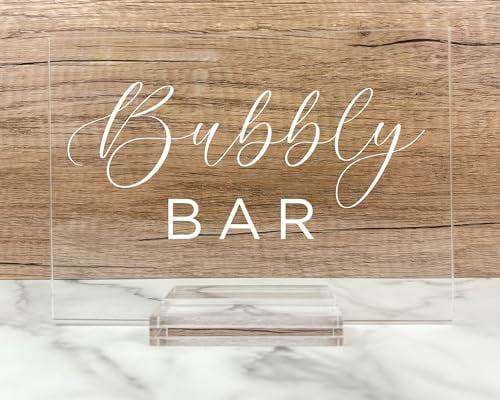 Decor Suite Acrylic Sign - Modern Acrylic Sign for Tabletop, Wedding ...