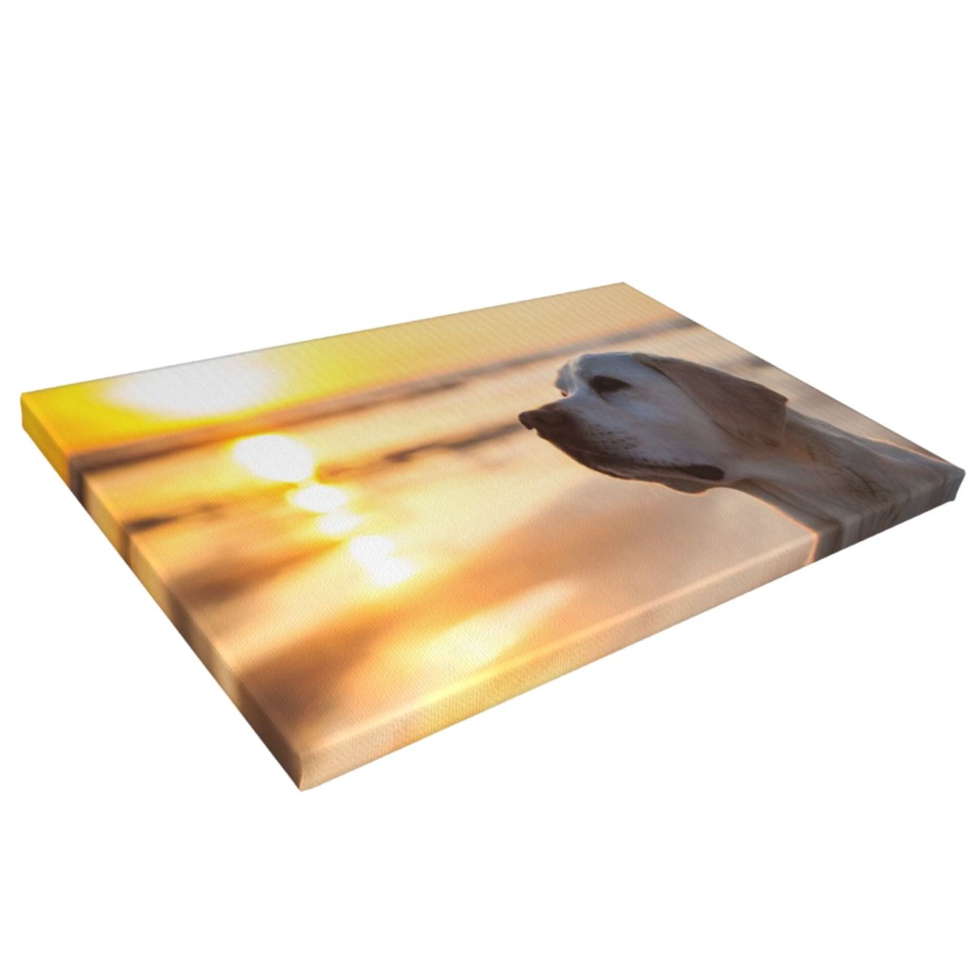 Decor Sunset-Labrador-Retriever-Maulkorb Wall Decor Bathroom Canvas ...