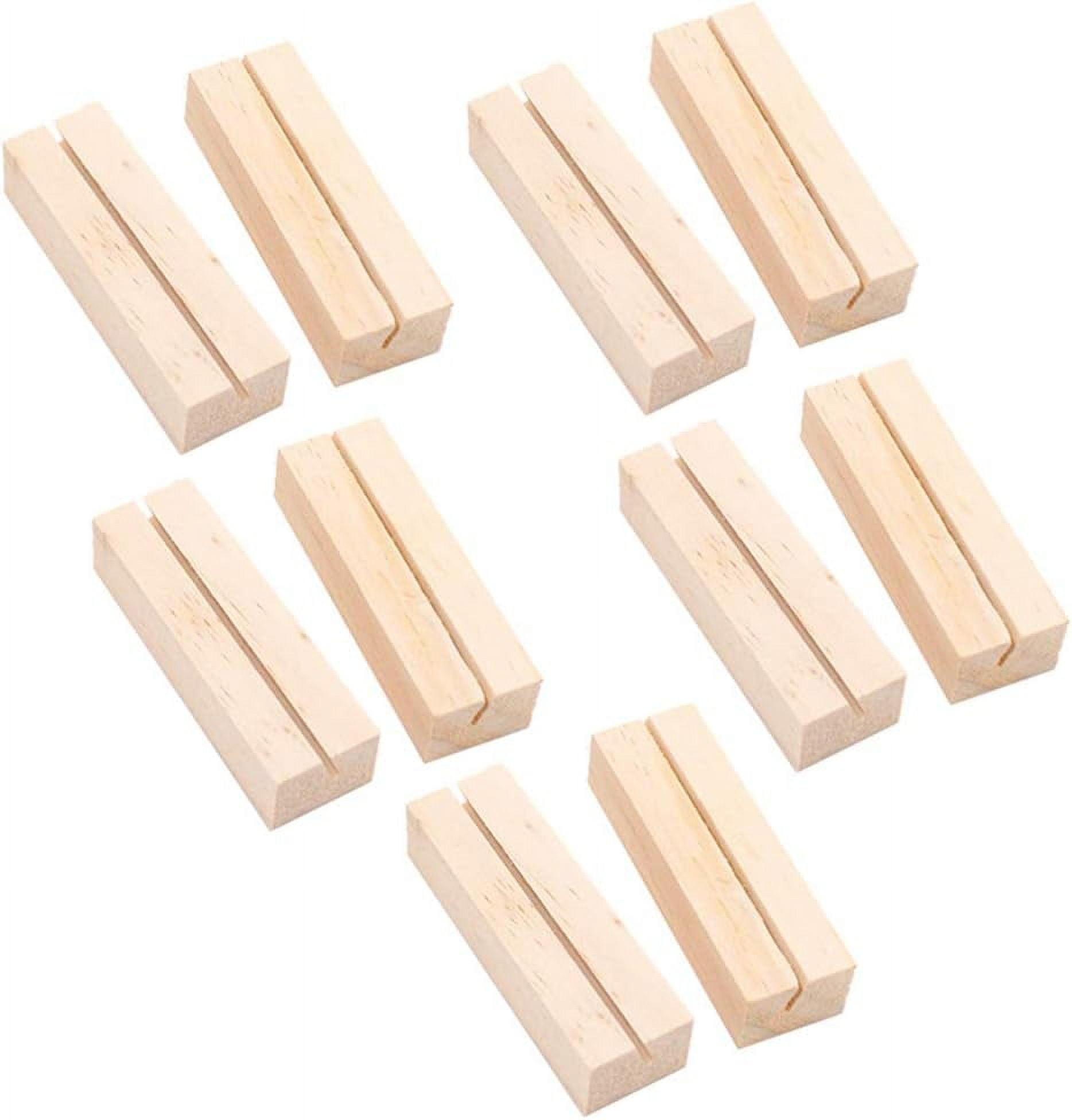Decor Table Decor 10 Pcs Rustic Wood Place Holders Menu Memo Holder ...