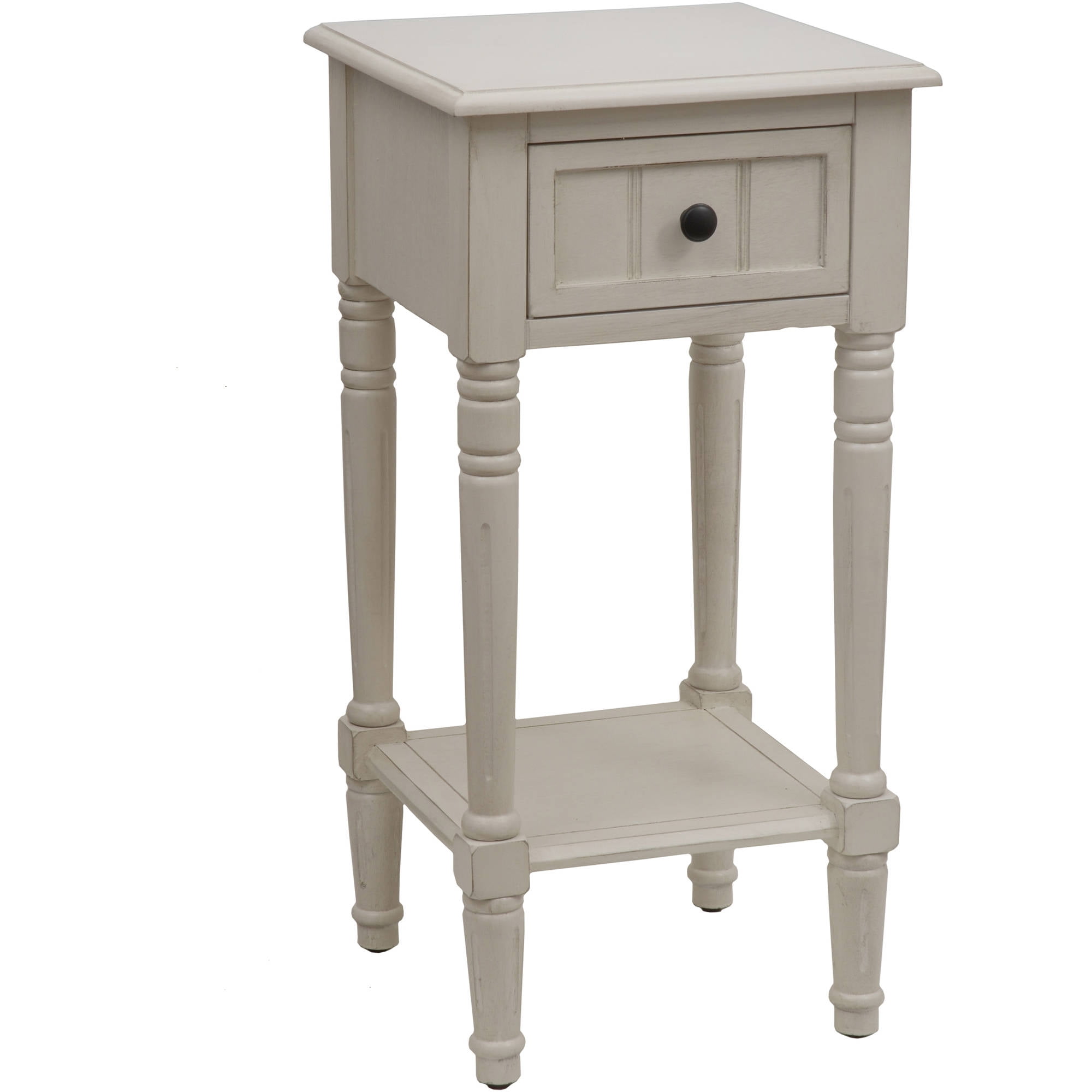 Decor Therapy Narrow End Storage Accent Table, 28"x14"x14" - Antique ...