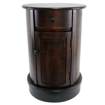 SAFAVIEH Tabitha Solid Swivel Accent Table with Drawer and Cabinet ...