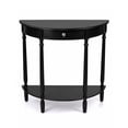 Decor Therapy Truro Half Round Console Table, Traditional Entryway ...