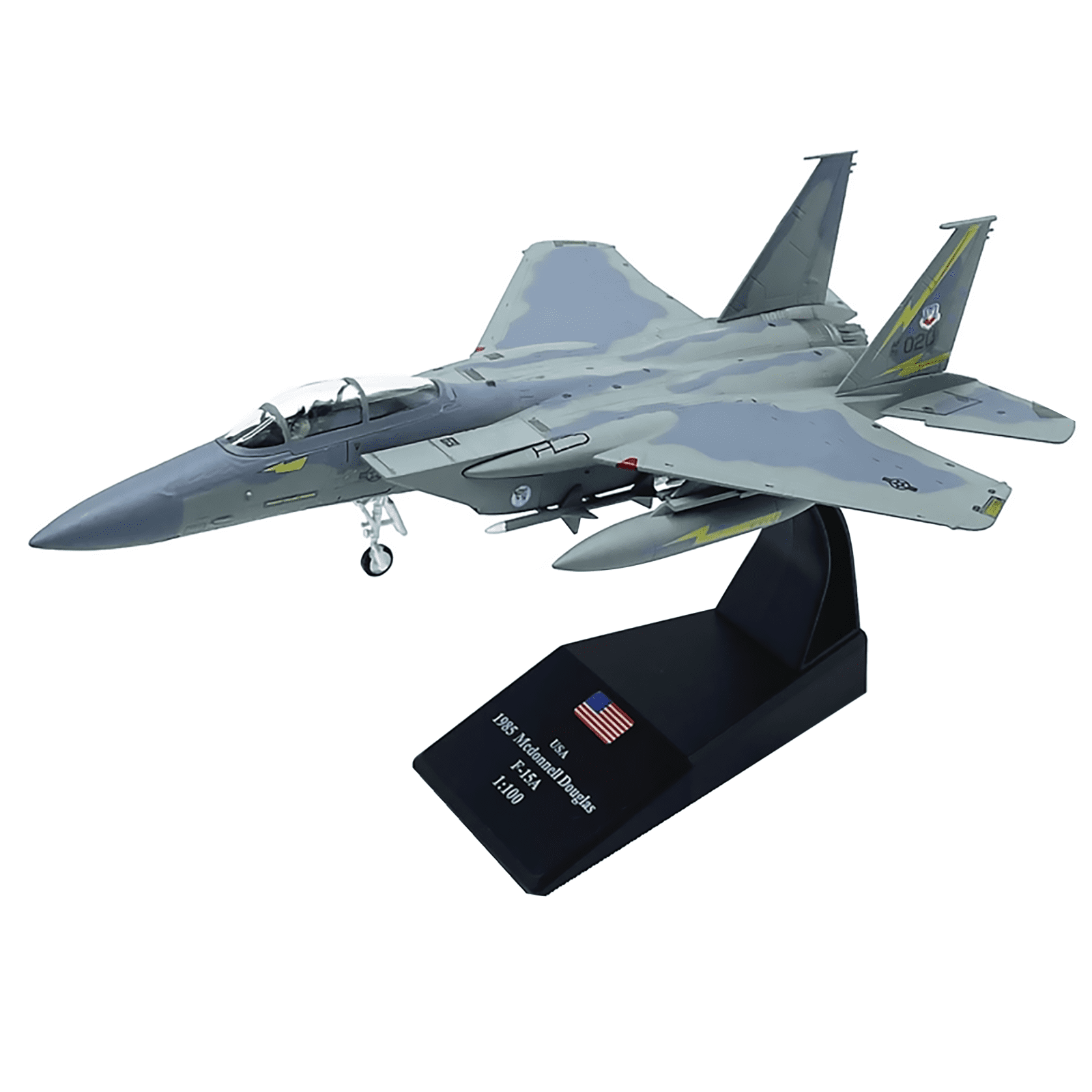 Decor Toy American F15A F-15A Eagle Supersonic Fighter Model 1:100 ...