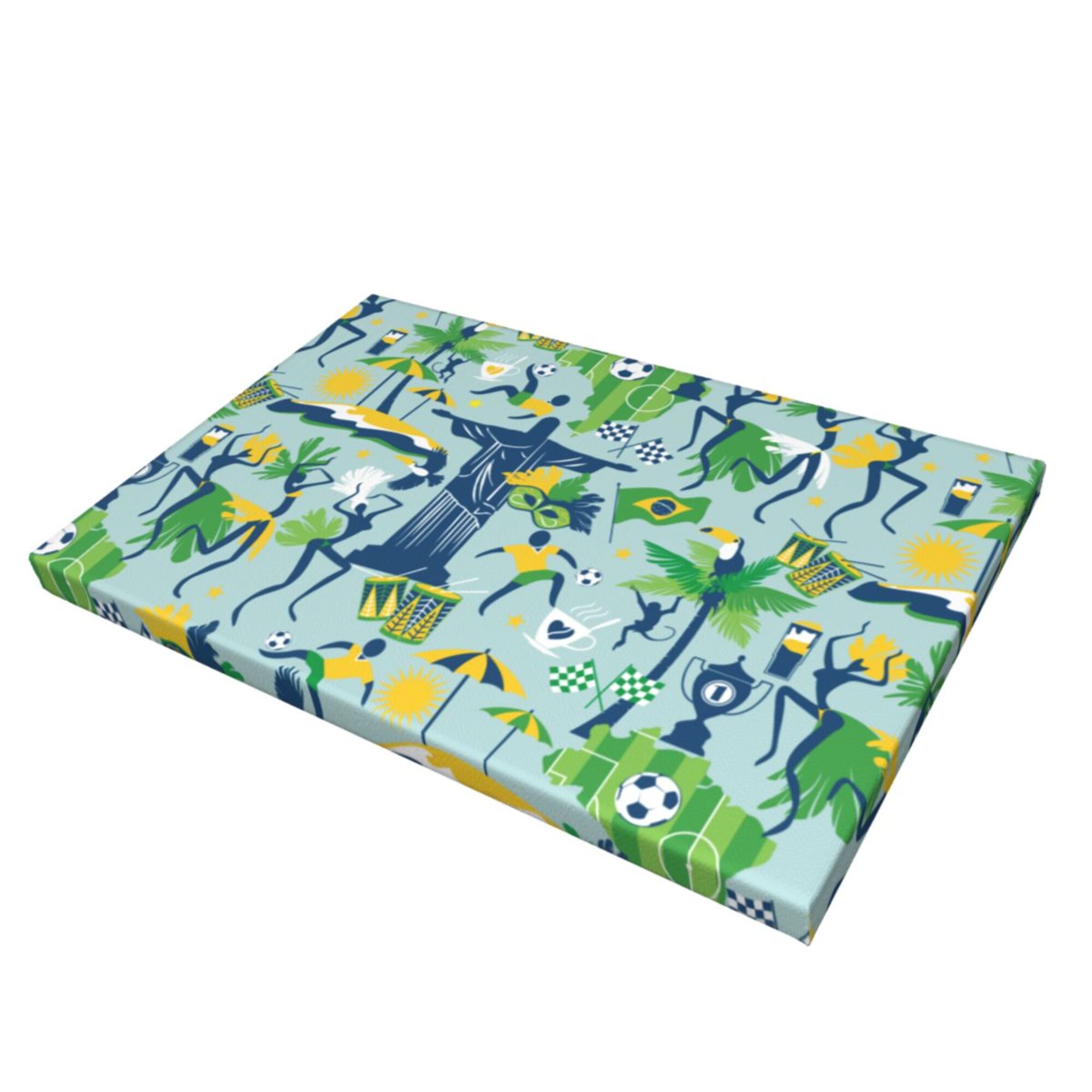 Decor Traditional Items In The Colors Of Brazil Symbolic Face ...