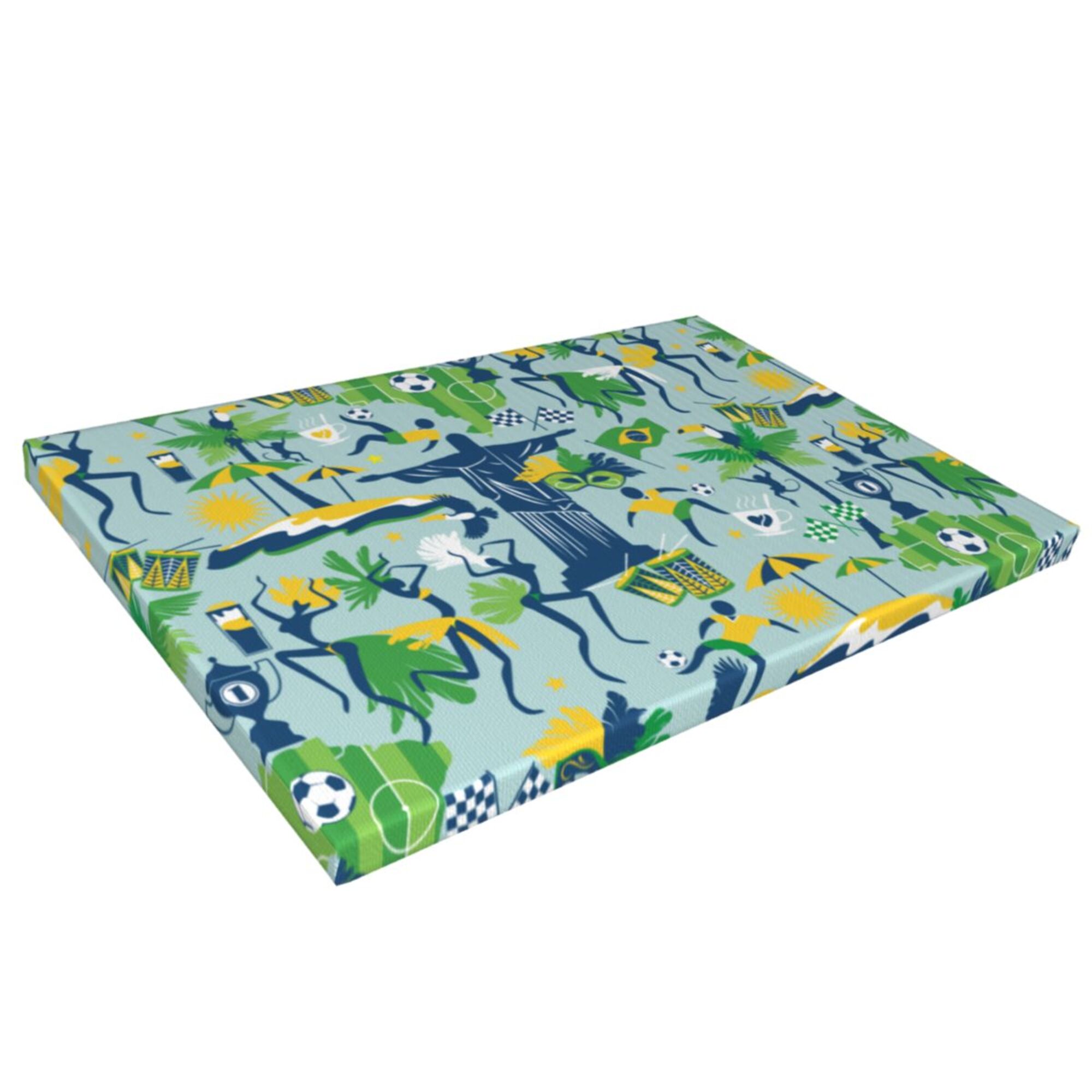 Decor Traditional Items In The Colors Of Brazil Symbolic Face ...