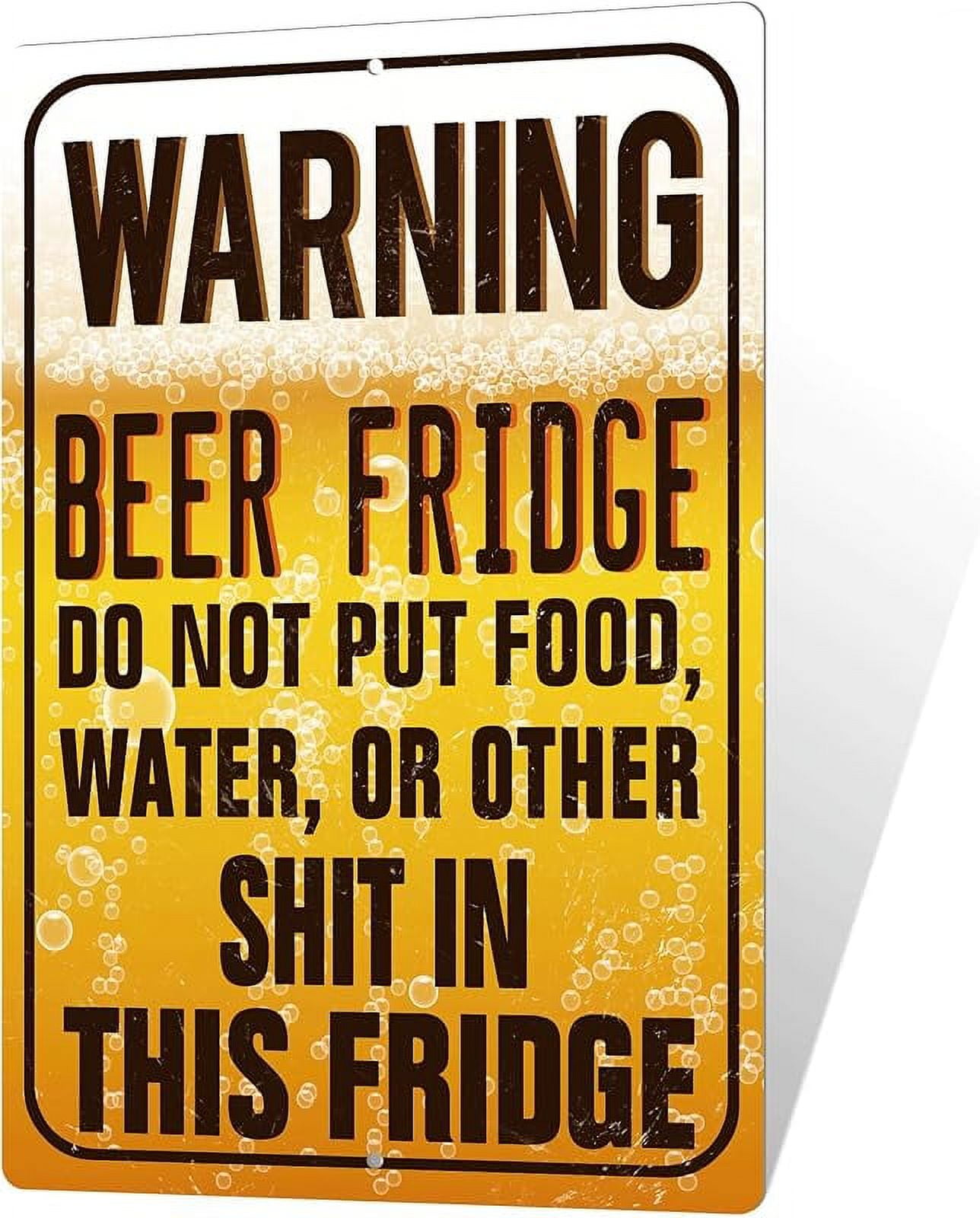 Decor Warning Beer Bridge Sign Vintage Funny Man Cave Bar Wall Decor ...