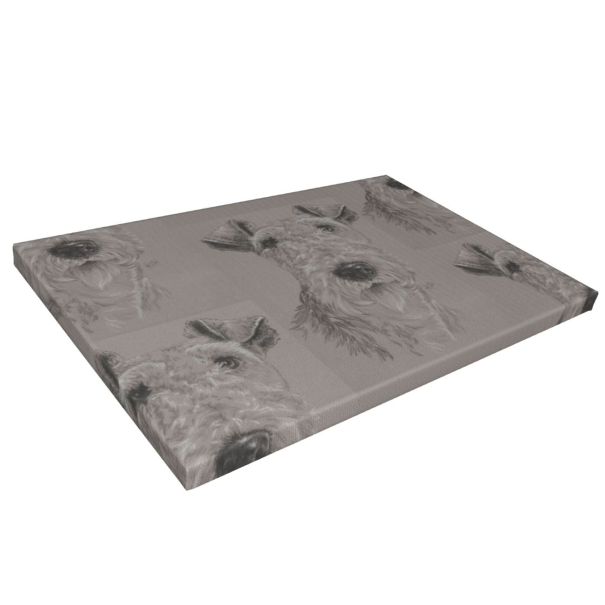 Decor Wire-Haired Fox Terrier In A Graphite Pillow Wall Decor Bathroom ...