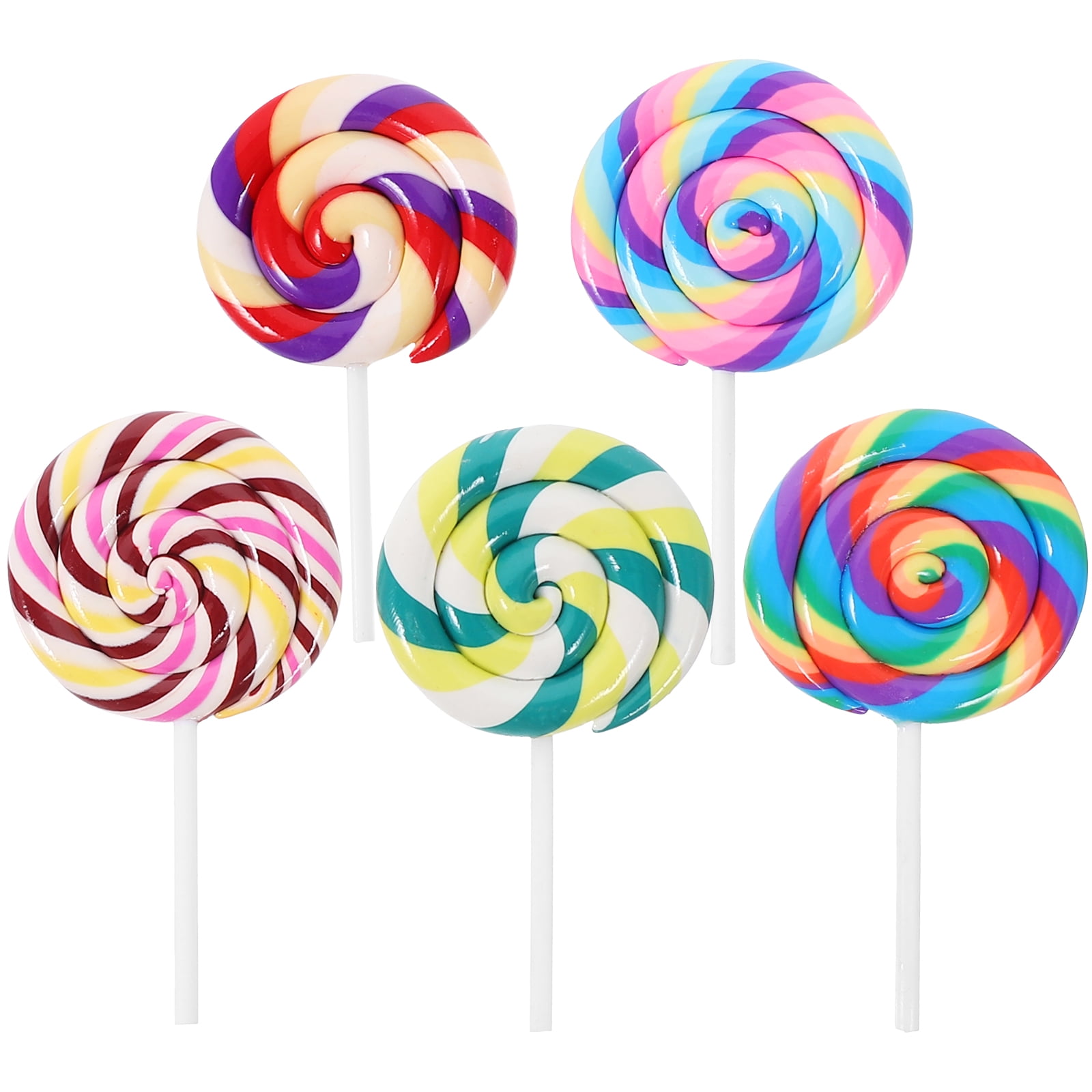 Decor for Home Large Simulation Clay Lollipop Fake Food Lollipops Party ...