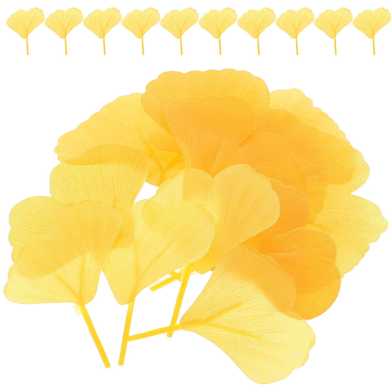 Decor for Home Yellow Artificial Vine Morning Glory Ginkgo Leaves ...
