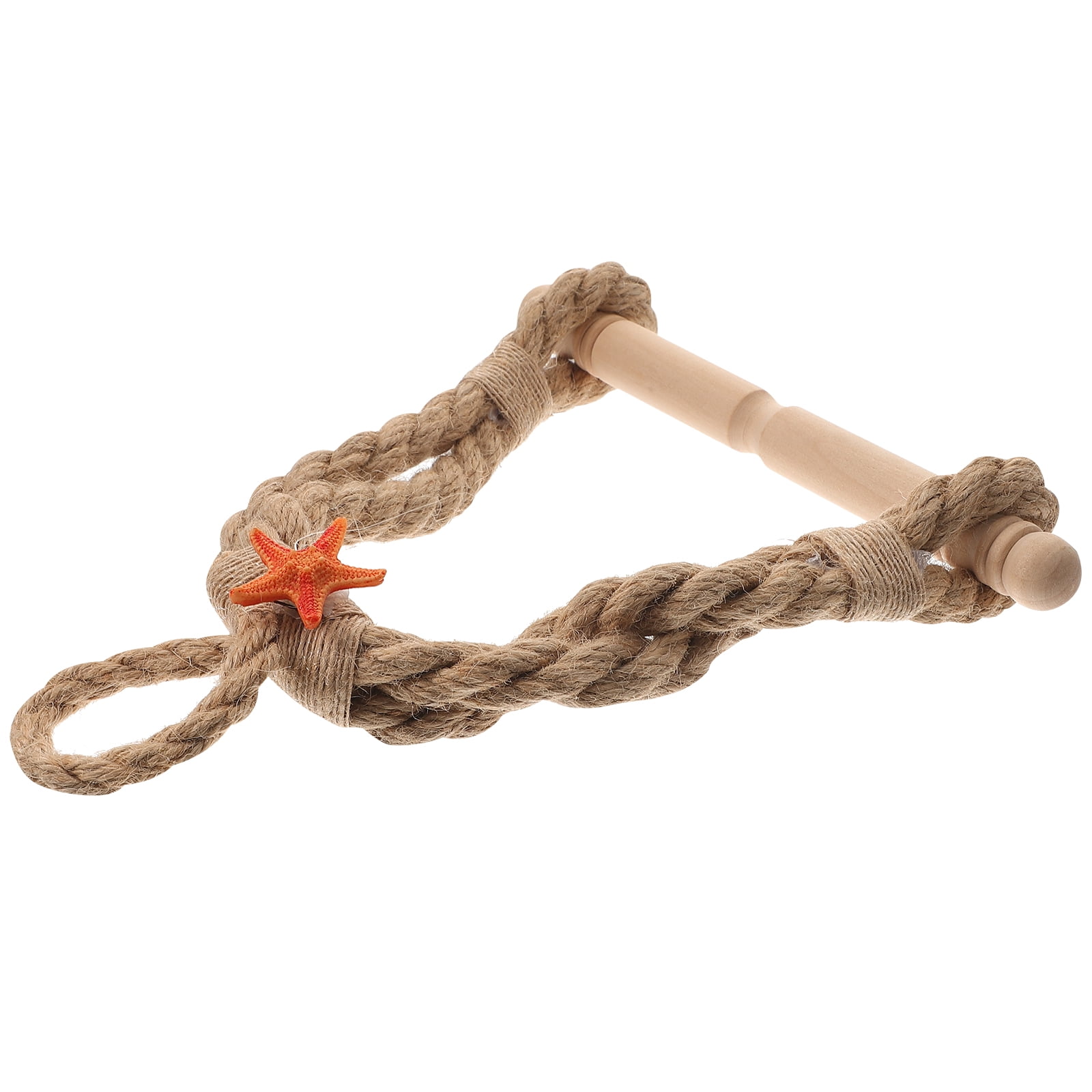 Decor for Office Wood Twine Paper Towel Holder Wall Mounted Tissue ...