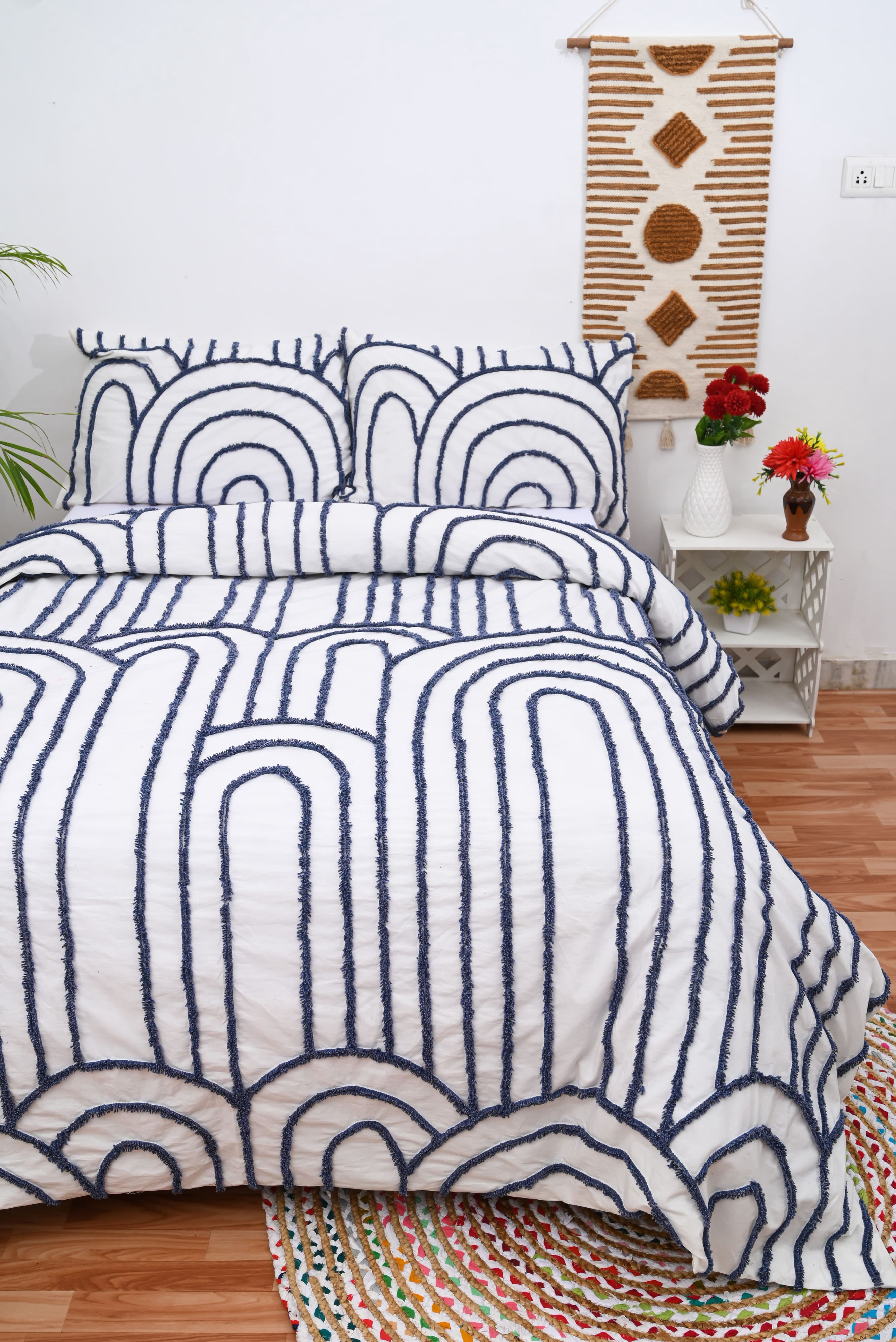 DecorAvenue Boho Duvet Cover Set Tufted Bedding Duvet Covers Soft ...