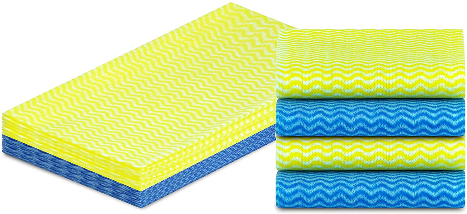 DecorRack 16 Reusable Cleaning Wipes, Multi-Purpose Dust Cloths (Pack ...