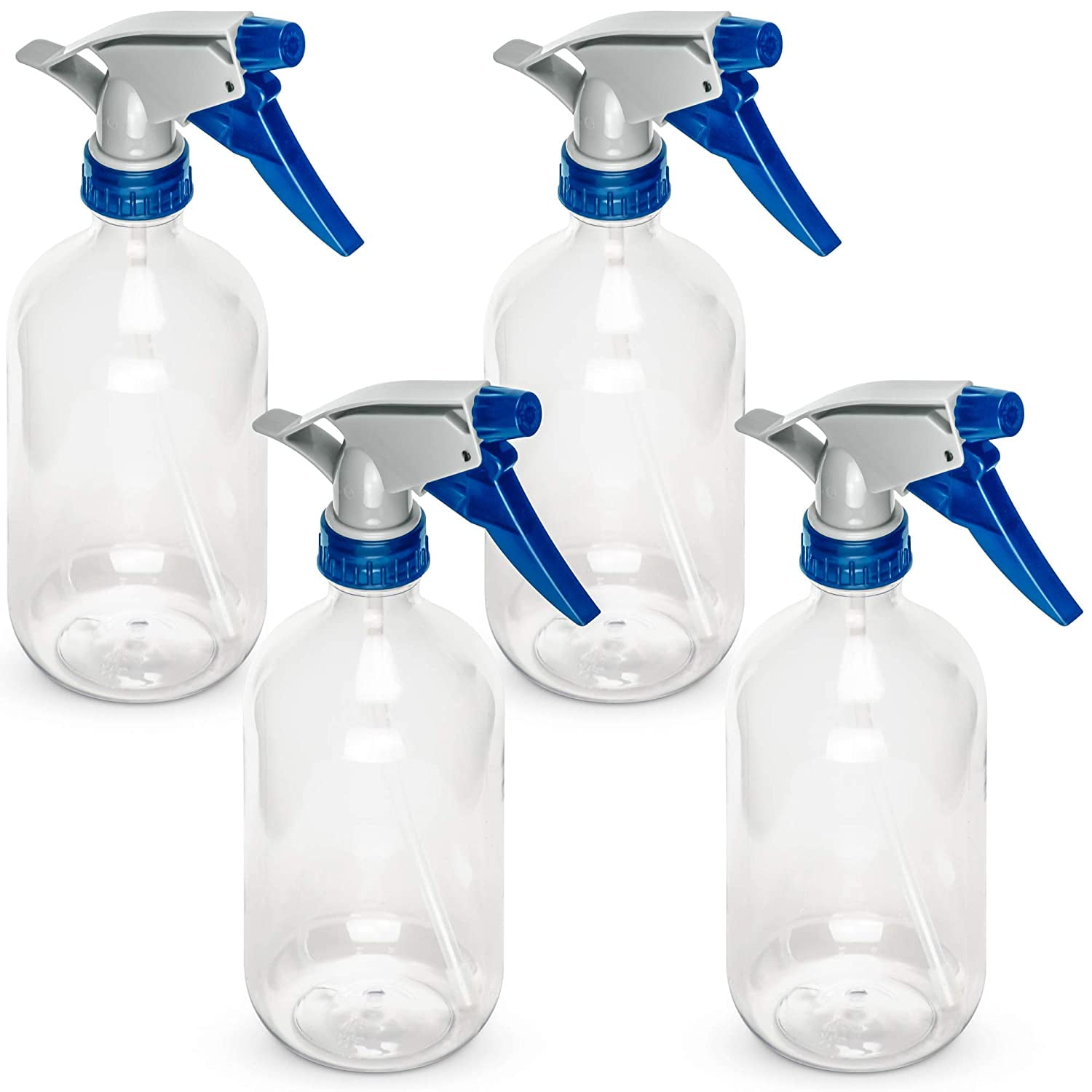 DecorRack 4 Pack 20oz Clear Plastic Spray Bottles, Leak Proof, Fine ...