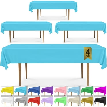 DecorRack 2 Rectangular Tablecloths -BPA- Free Plastic, 54 x 108 inch ...