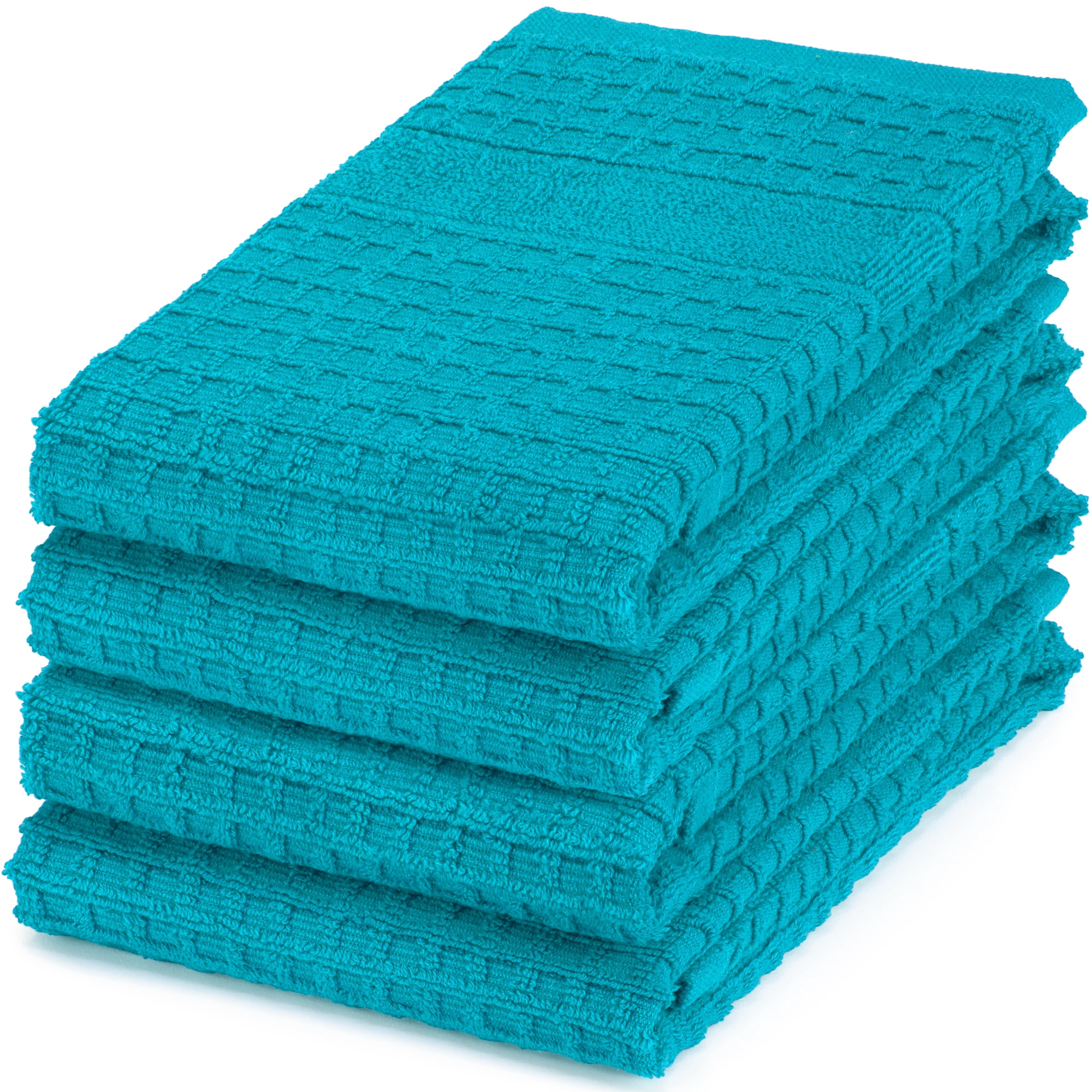DecorRack 4 pack 100% Large Cotton Washcloths 16 x 27 inch Kitchen Dish ...