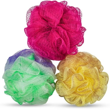 Equate Beauty Gentle Exfoliation Bath Sponge and Shower Loofahs, Mesh ...