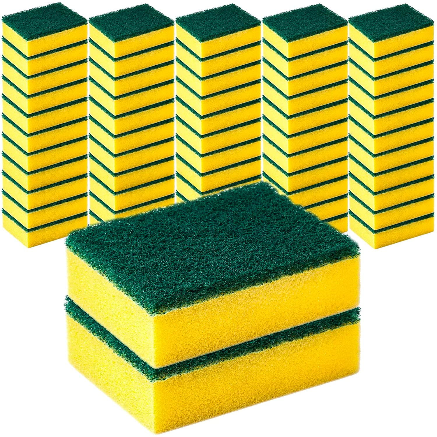 DecorRack Cleaning Scrub Sponges for Kitchen, Dishes, Bathroom (Pack of ...