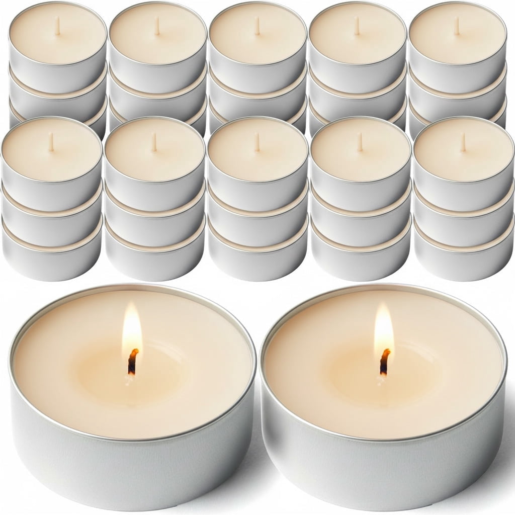 Decorrack Tea Lights, 30 Pack, French Vanilla Scented, Long Burning ...