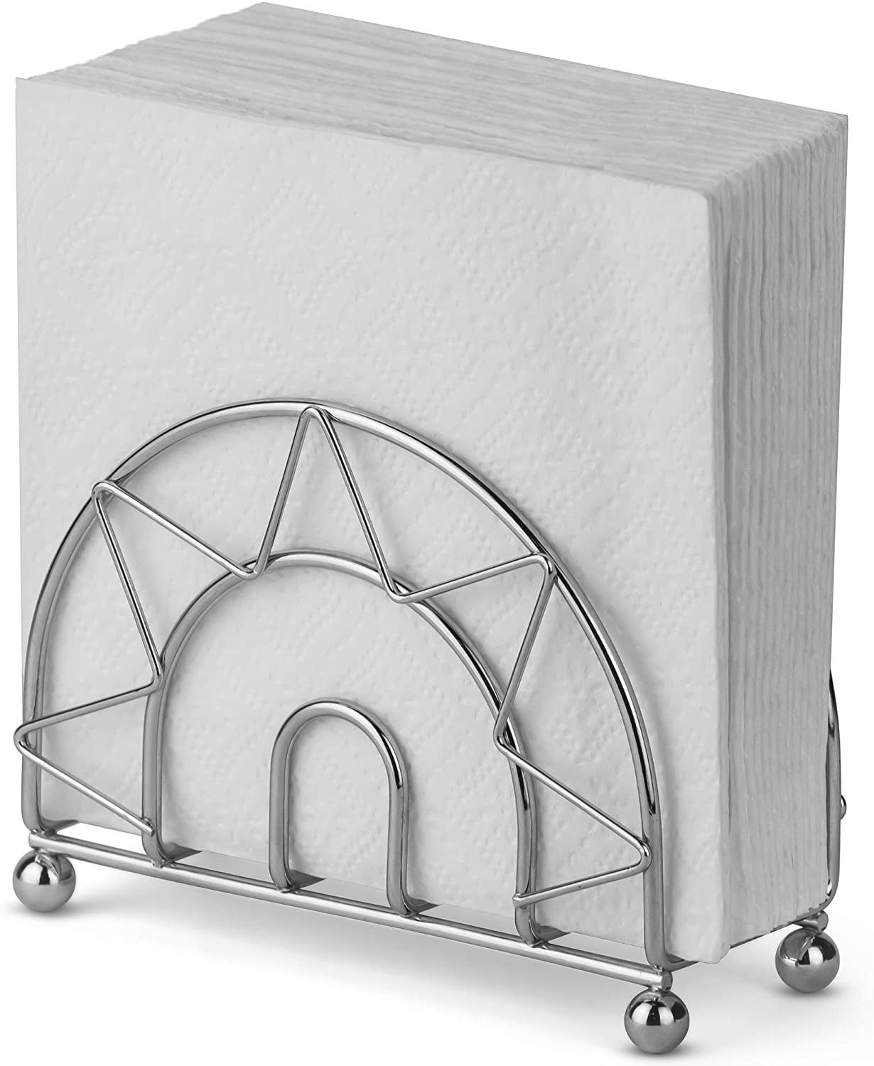 DecorRack Napkin Holder, Upright Serviette Display, Chrome Color (1 ...