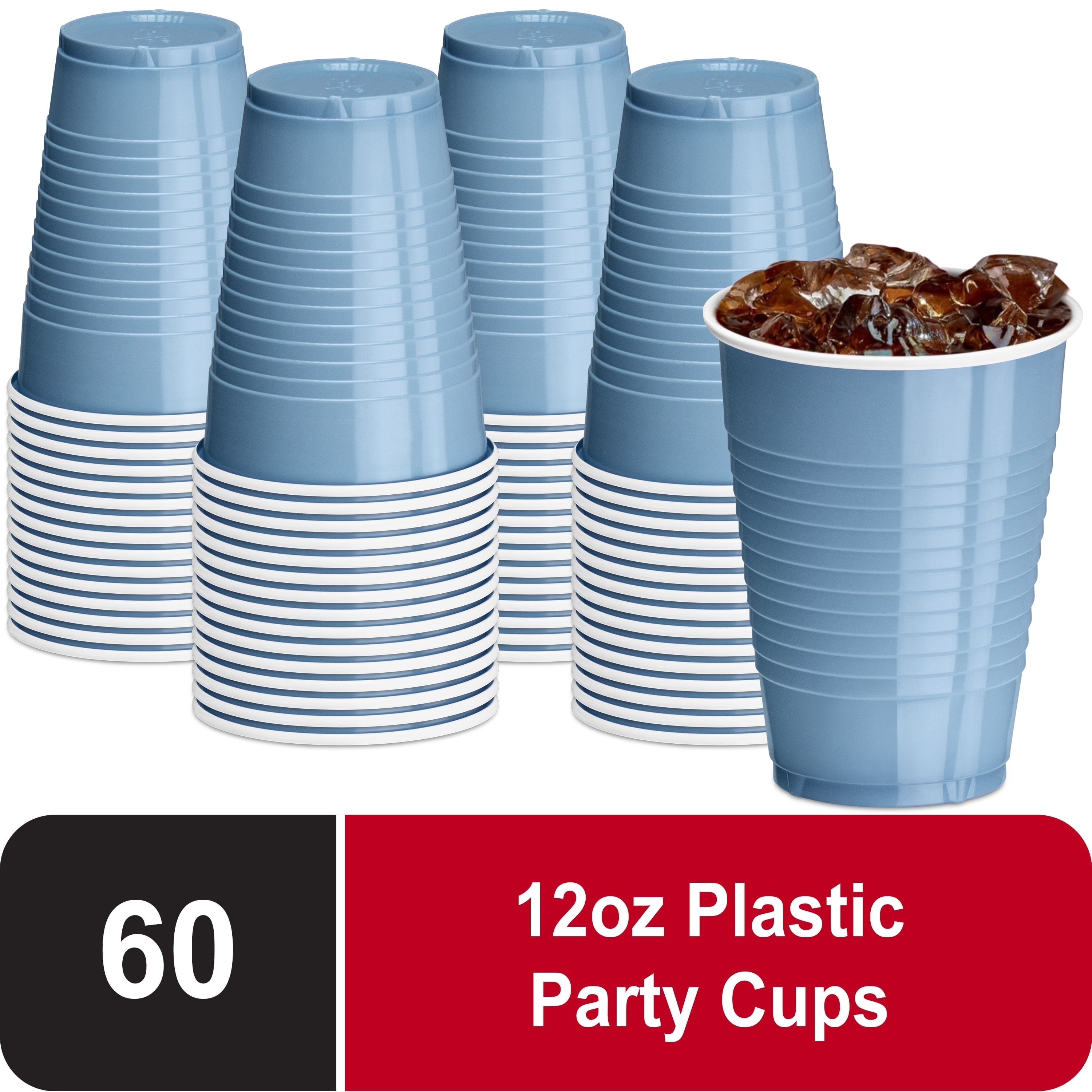 Decorrack Party Cups 12 fl oz, Reusable Disposable Fancy Cups, Light ...