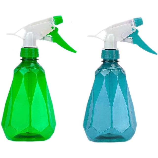 DecorRack 16 oz Plastic Spray Bottles, Adjustable Nozzle, 2 Pack ...