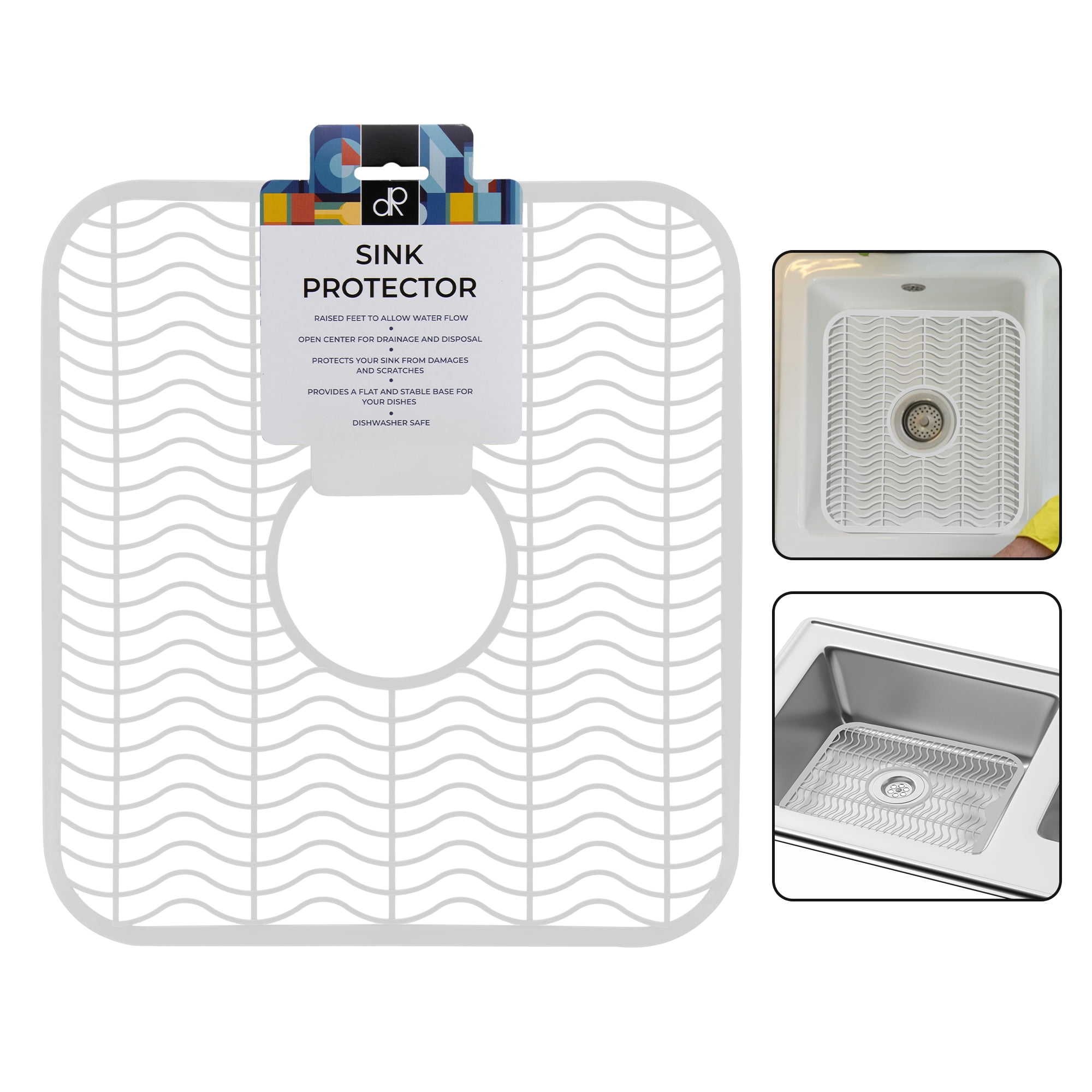 DecorRack Sink Protector, 12 x 11 inches, White - Walmart.com
