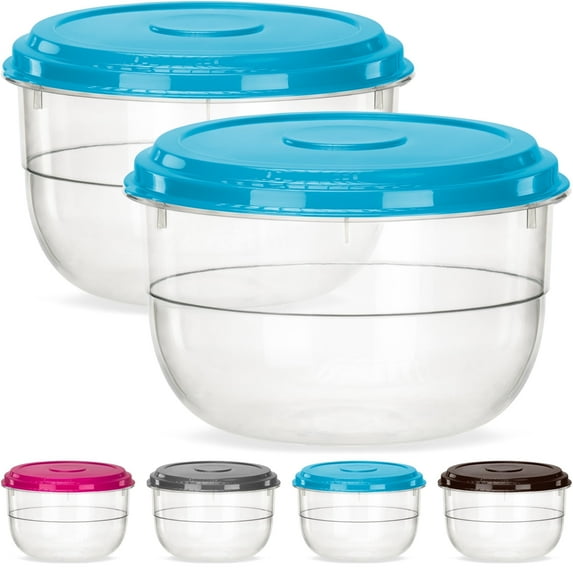 DecorRack X-Large Food Storage Containers with Lid, 5.5 Quarts, Mixing ...