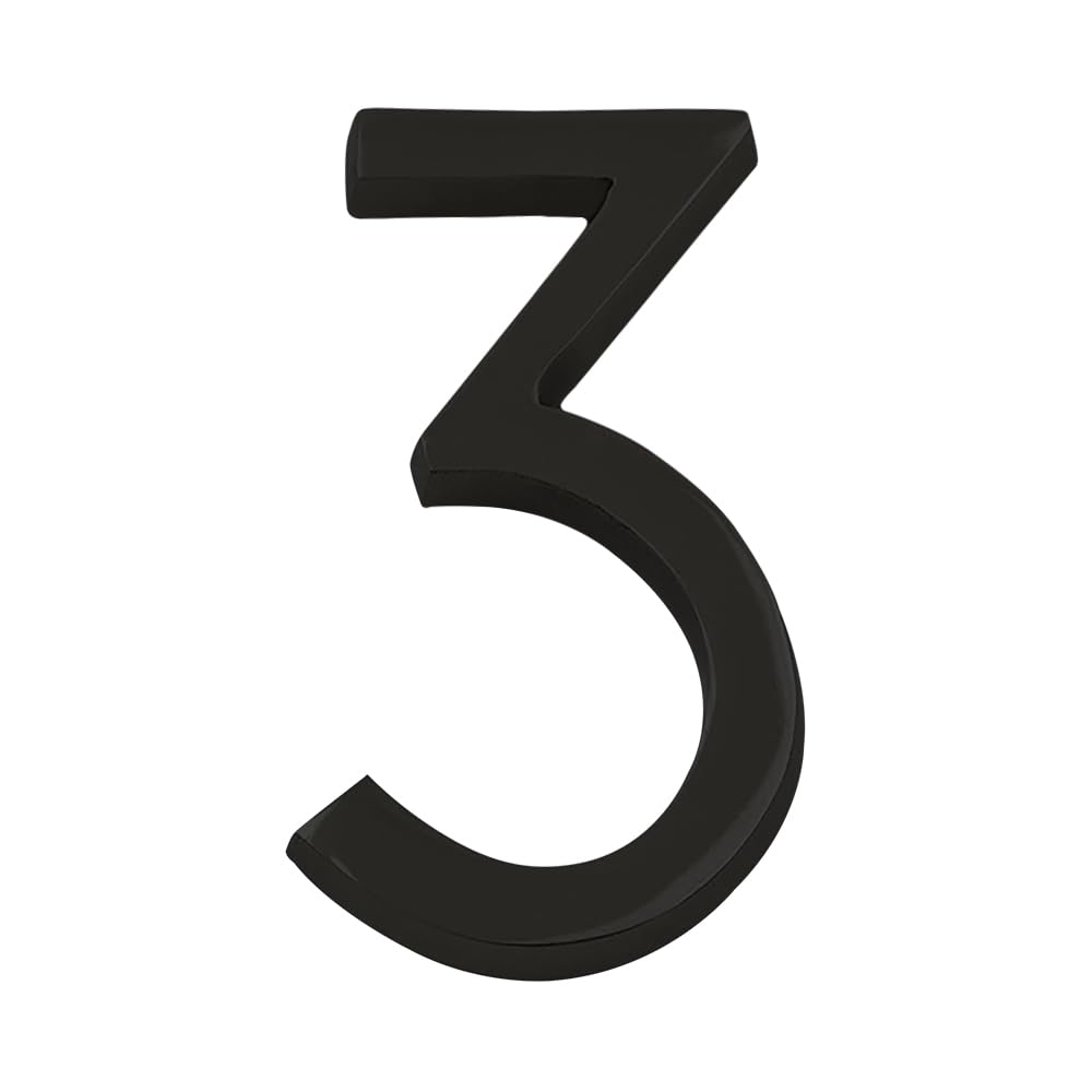DecorTwist Metal House Number Modern Black House Numbers For Flat Door ...