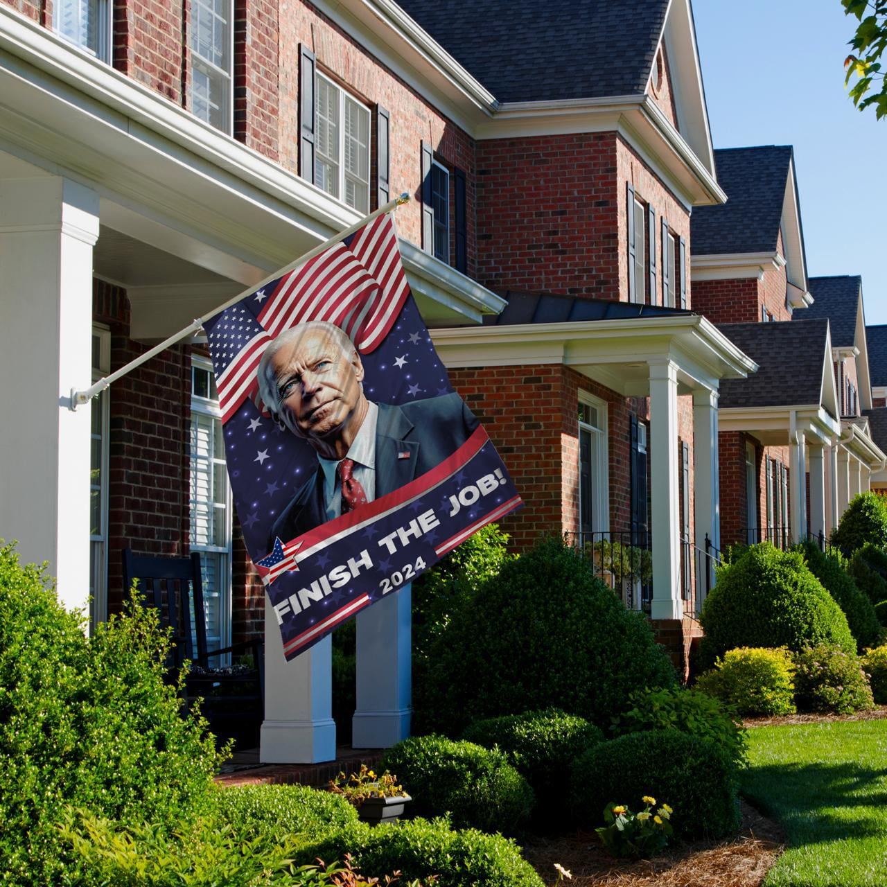 DecorX Biden 2024 Campaign Flag Double-Sided Double-Angle Banner ...