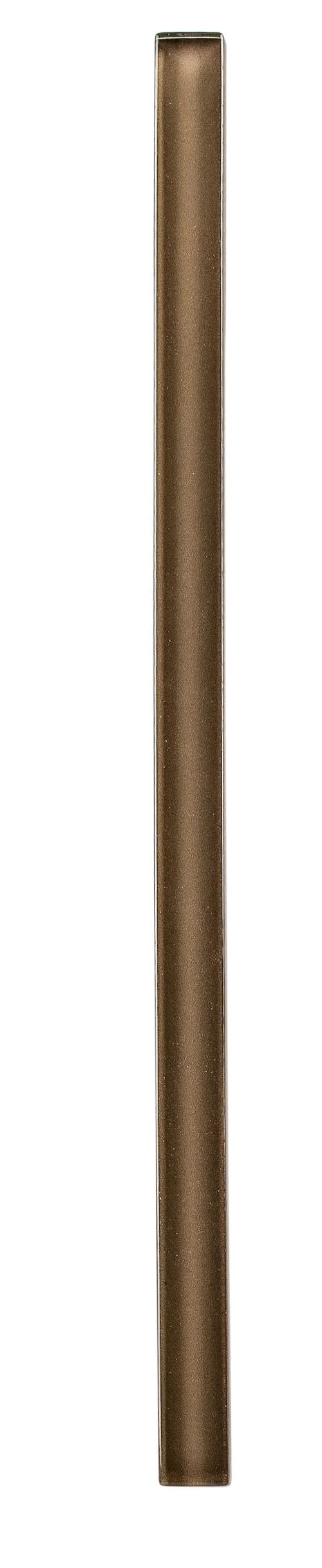 Decora Barre Cassle Brown 0.5-in. x 12-in. Pencil Liner Polished Glass ...