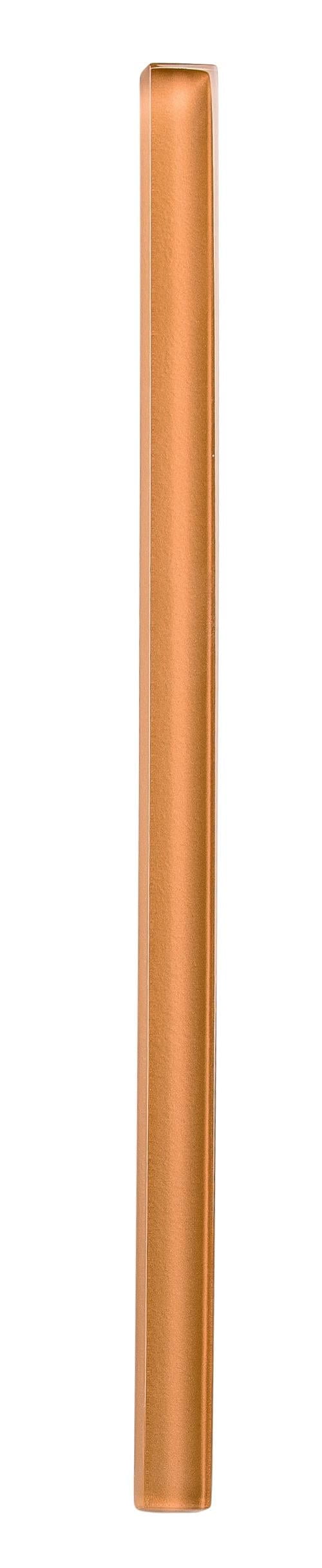 Decora Barre Lounge Brown 0.5-in. x 12-in. Pencil Liner Polished Glass ...